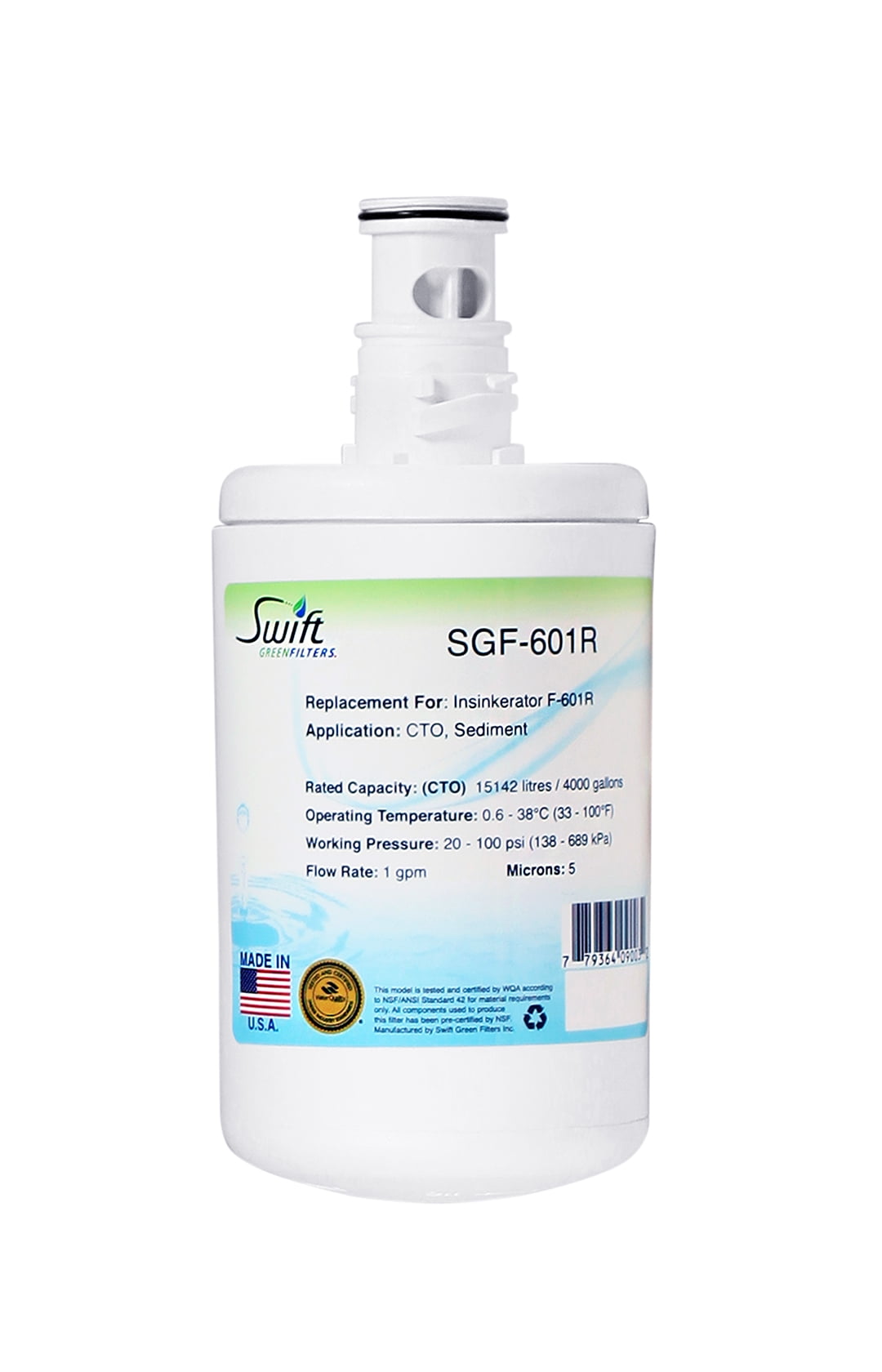 SGF-601R Replacement Water Filter for F-601R [1 Pack ] - Walmart.com