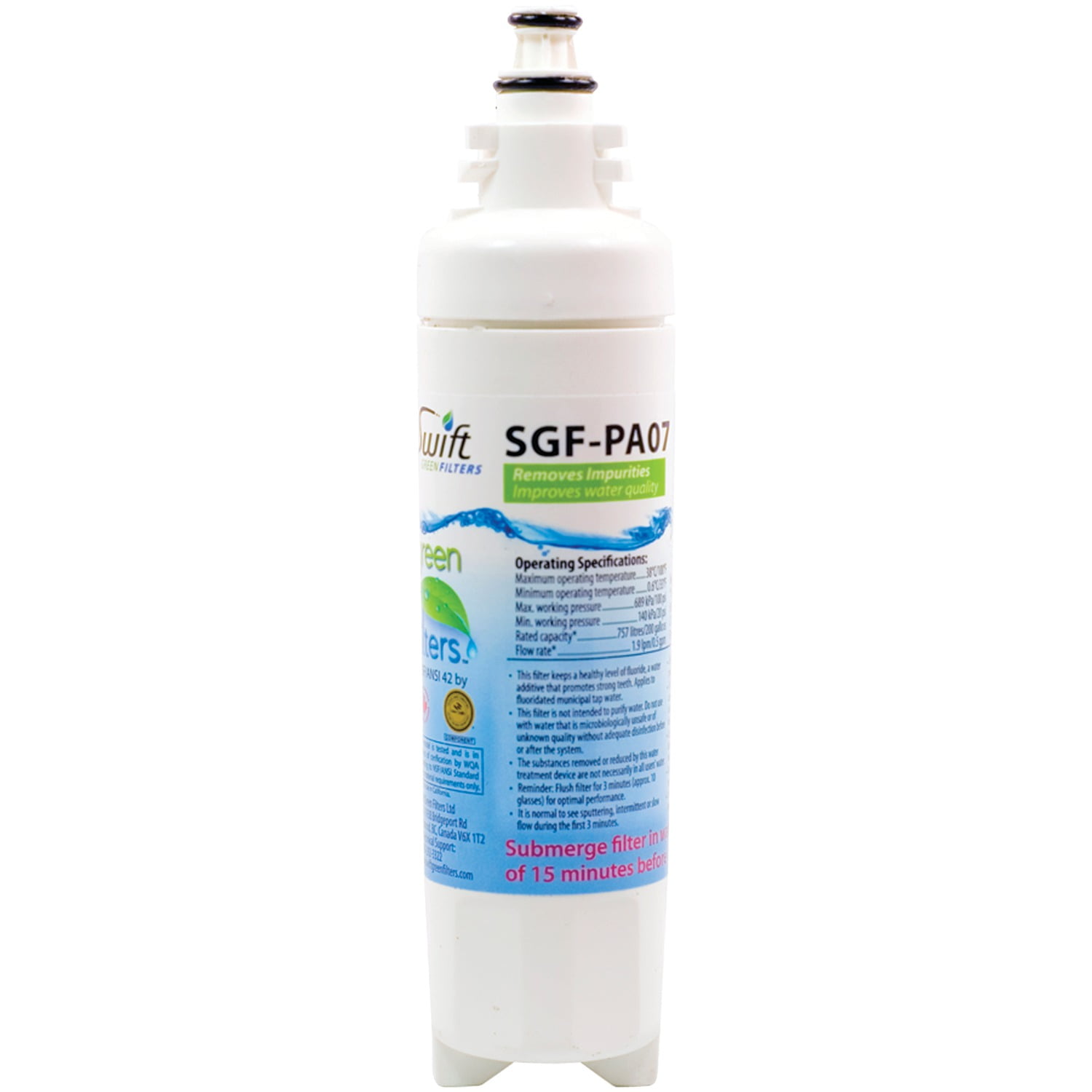 SGF-PA07 Replacement Water Filter Panasonic NRBH-125950, NR-B53V1 and ...