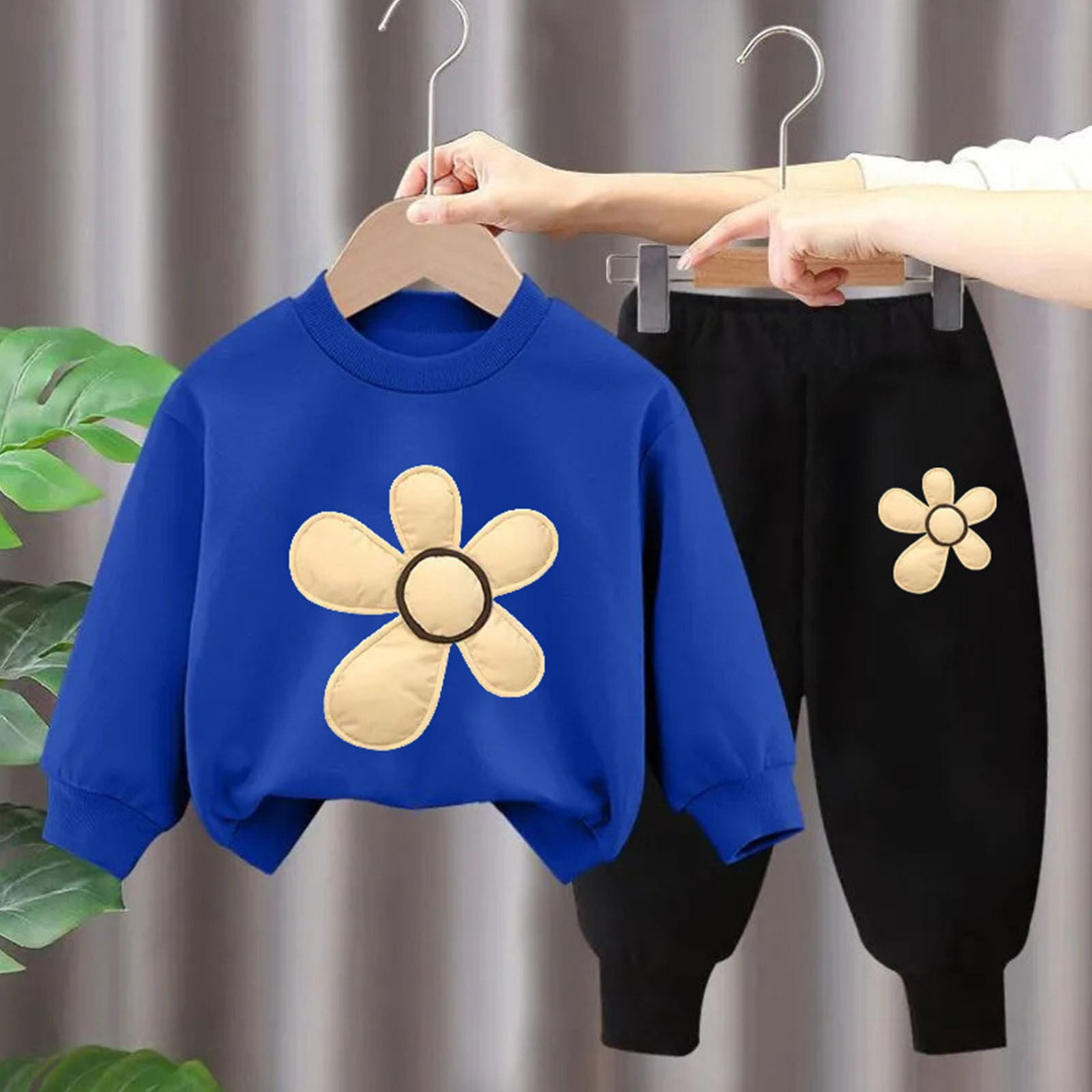 SGFCWSX Girls Fall Outfit Long Sleeve Athletic Sets 2 Piece Skinny ...