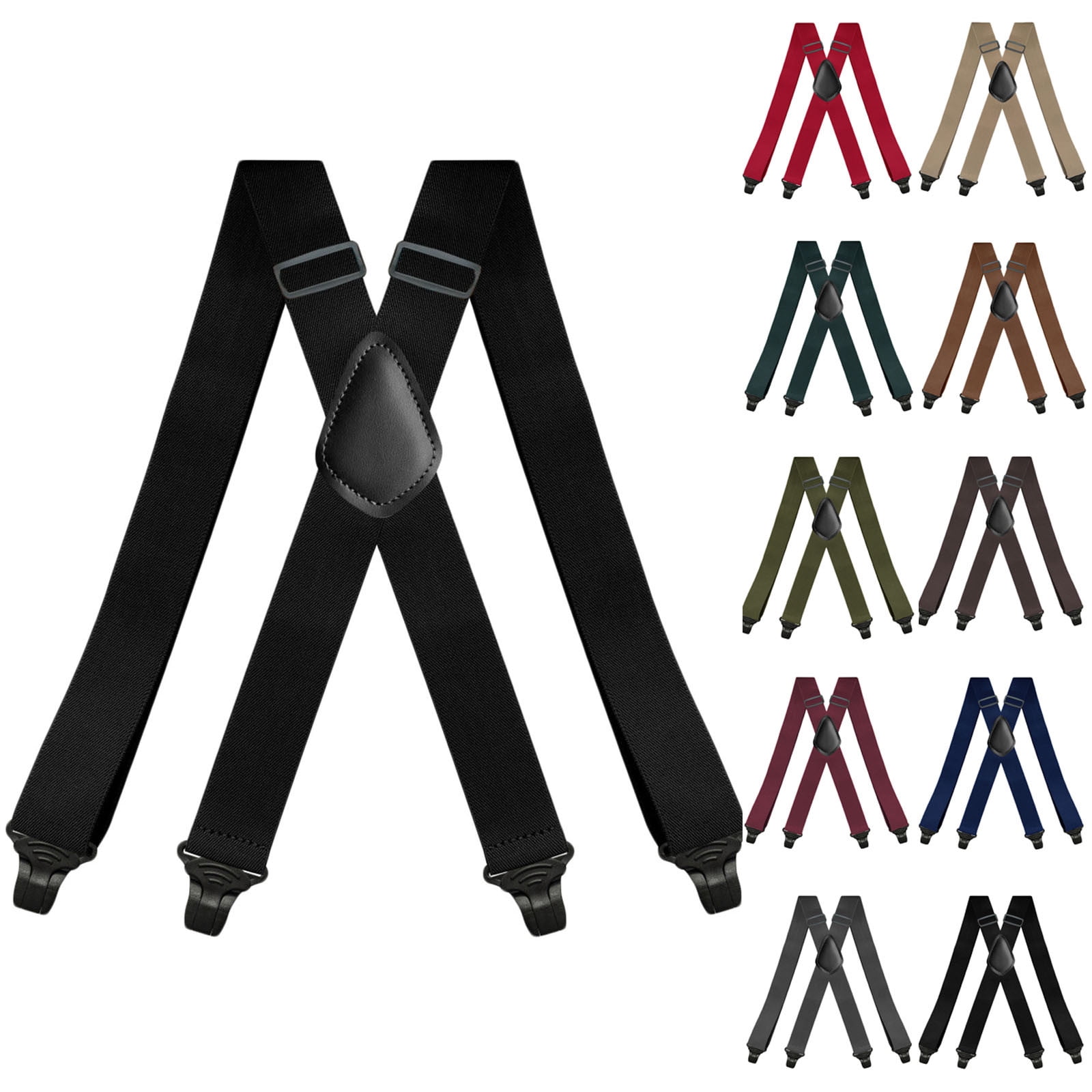 SGFCWSX Men 3.5cm Strap Cli, X-Type Elastic Formal Adjustable ...