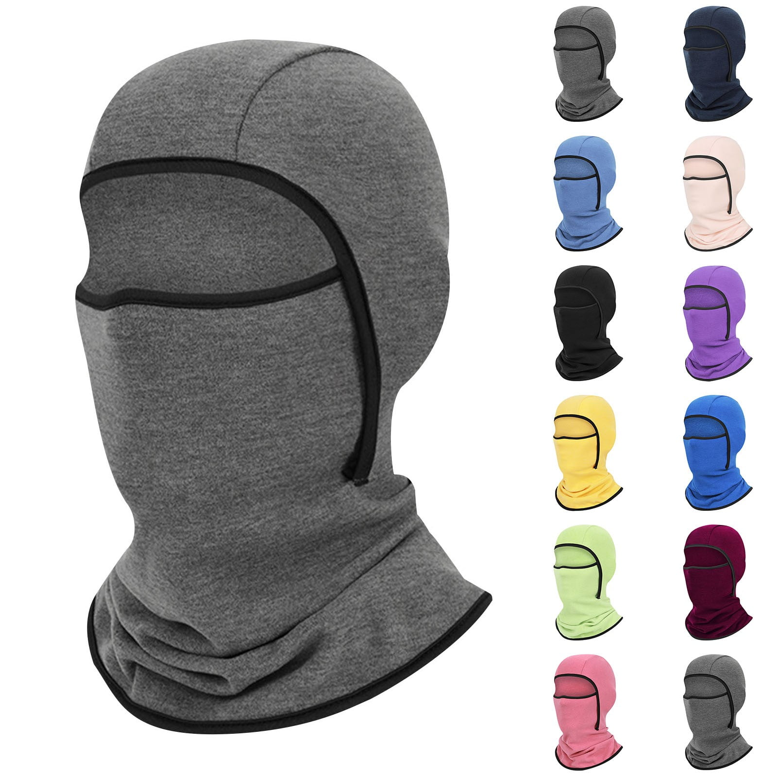 SGFCWSX Men Warm Hat,Full Face Solid Color Winter Cycling & Motorcycle ...