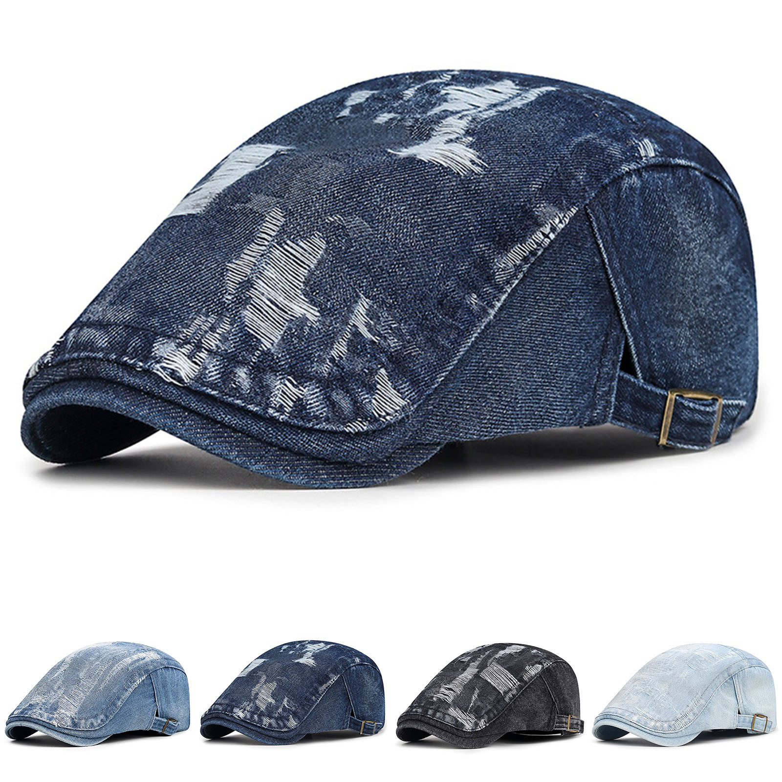 SGFCWSX Men's Outdoor Warm Hats,HatVintage Retro Adjustable Golf Beret ...
