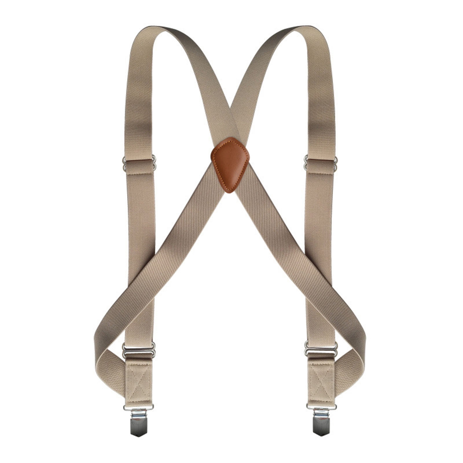 SGFCWSX Men's Utility X-Back Suspenders, Adjustable 4-Clip Elastic ...
