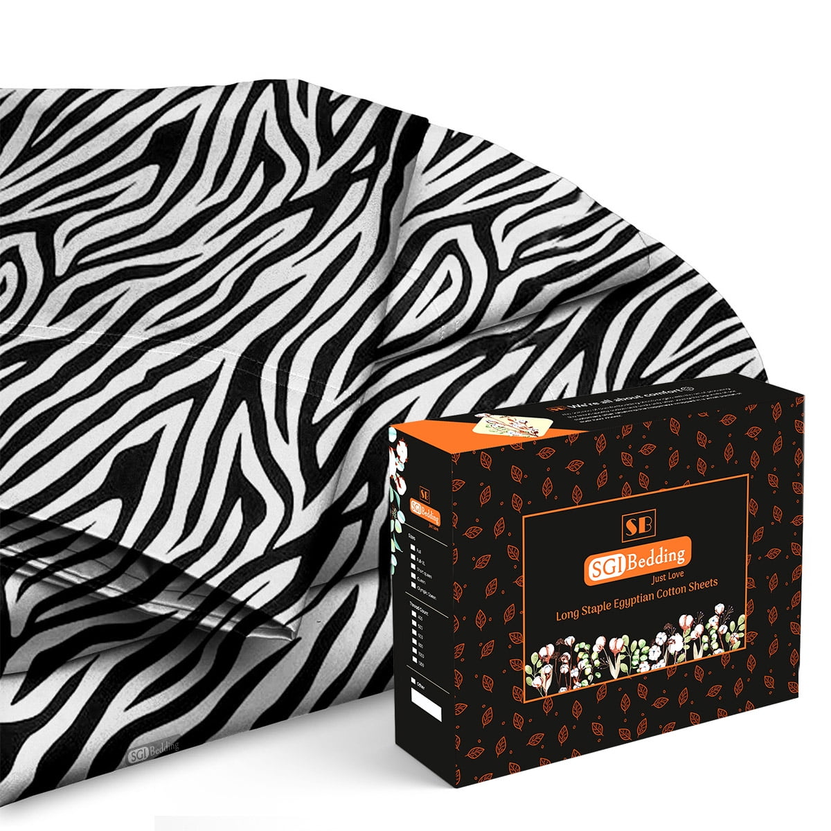 SGI Bedding 600 TC Egyptian Cotton Bed Sheet Set - Family King Size ...