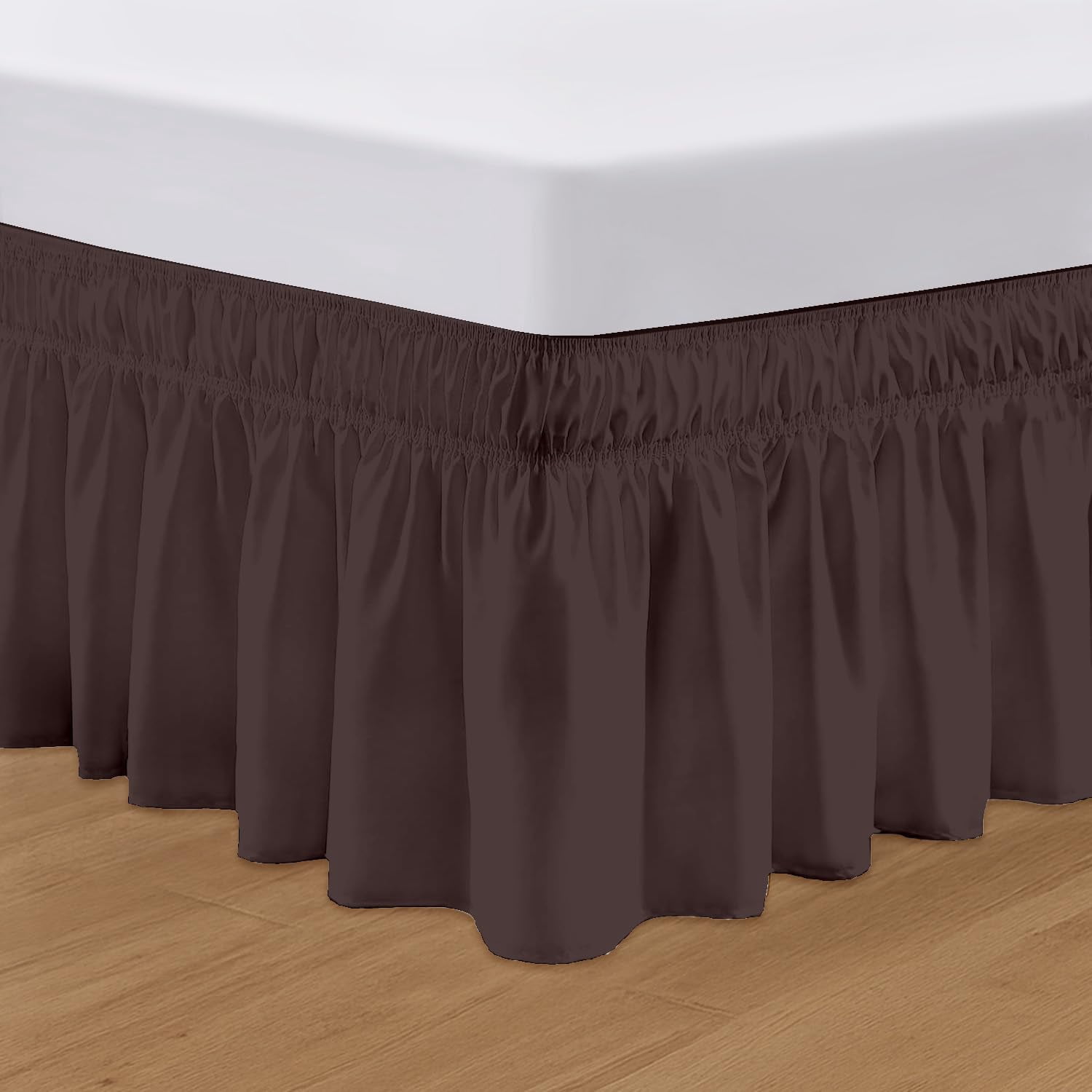 SGI bedding 18 inch Drop Wraparound Bed Skirt King Size - No Lifting ...