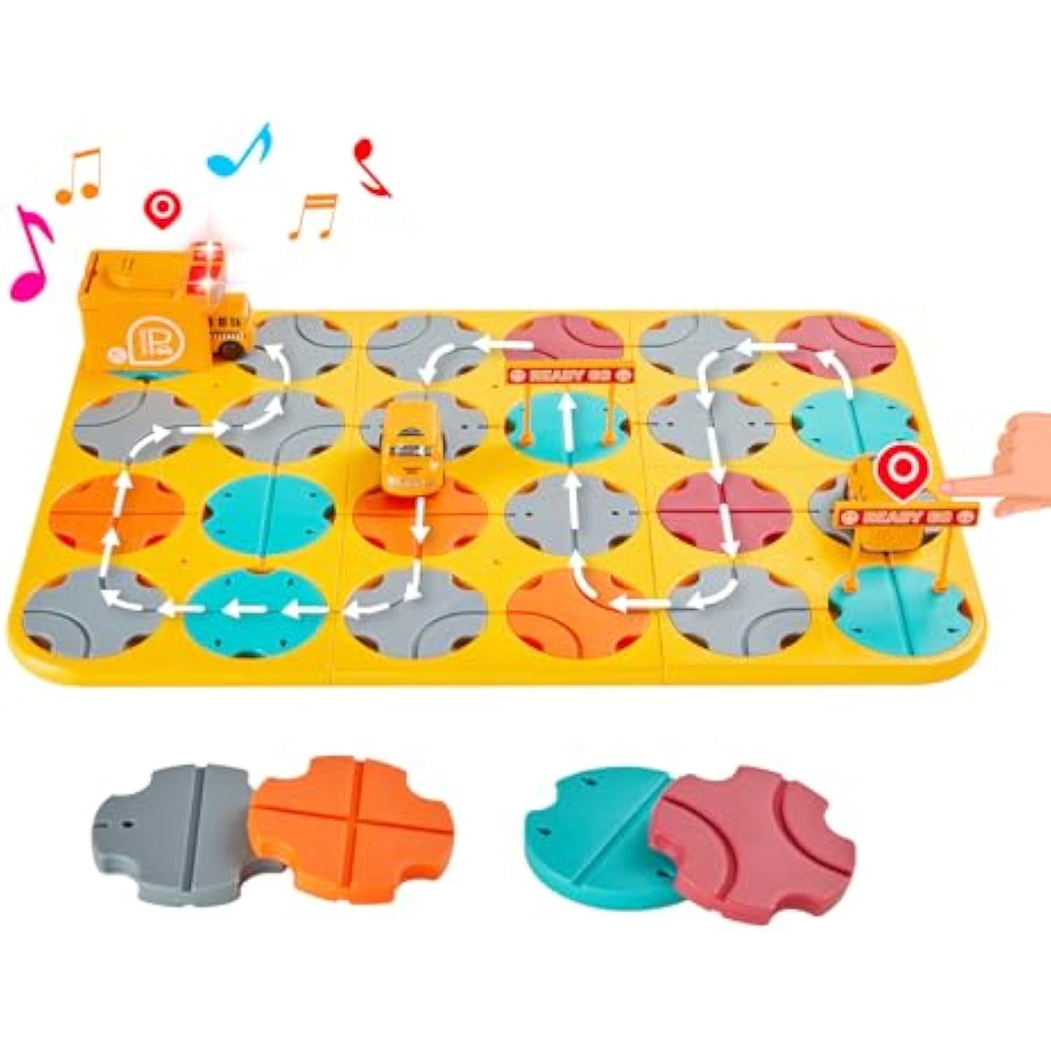 SGILE 24 PCS STEM Road Builder Puzzles for Kids 3+, Toddler Brain ...