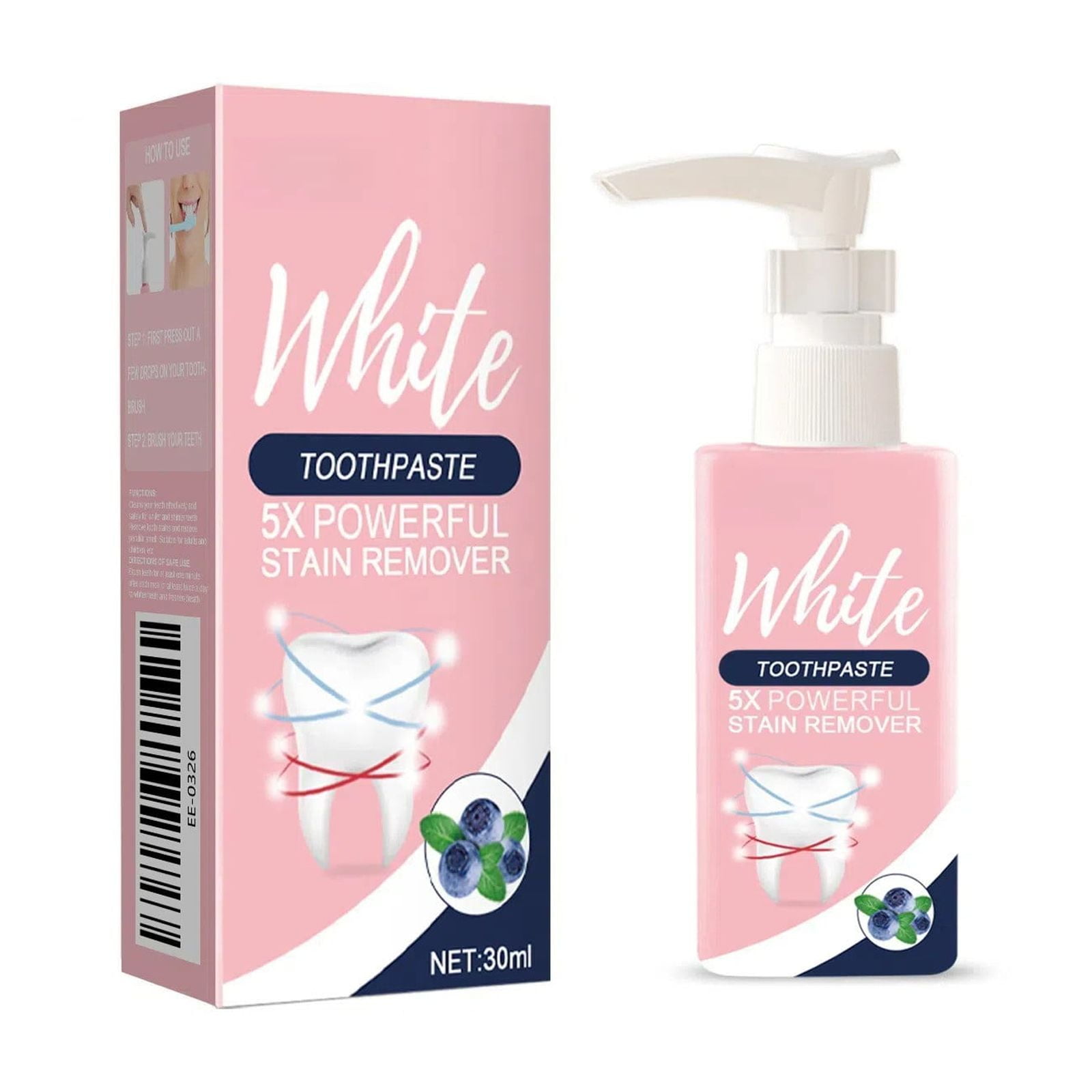 SGJHEQ Blueberry Toothpaste Gentle Clean Teeth Fresh Breath Clean Daily ...