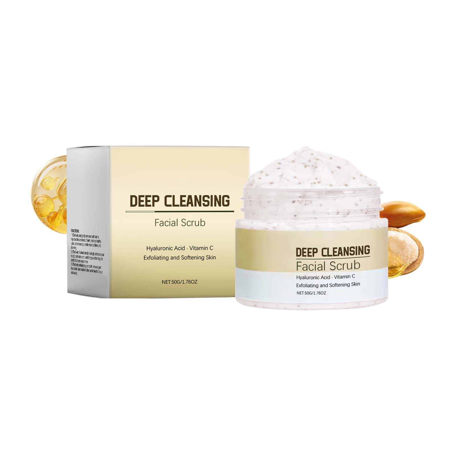 SGJHEQ Deep Scrub Gently Exfoliates The Skin For A Glow Skin Care Face ...