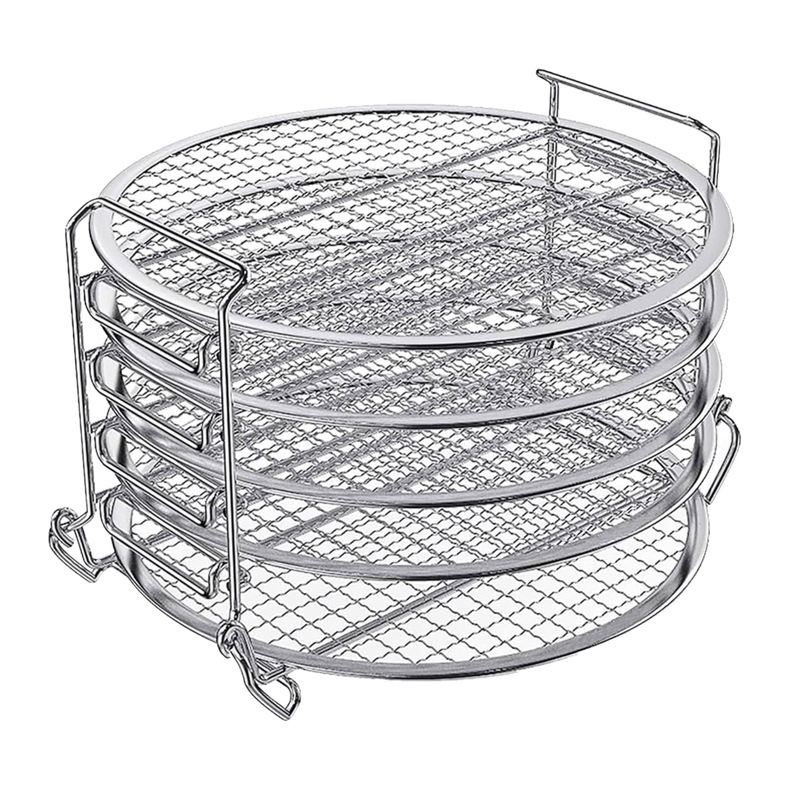 SGJHEQ Dehydrator Rack Stainless Steel Stand Air Fryer Accessories ...