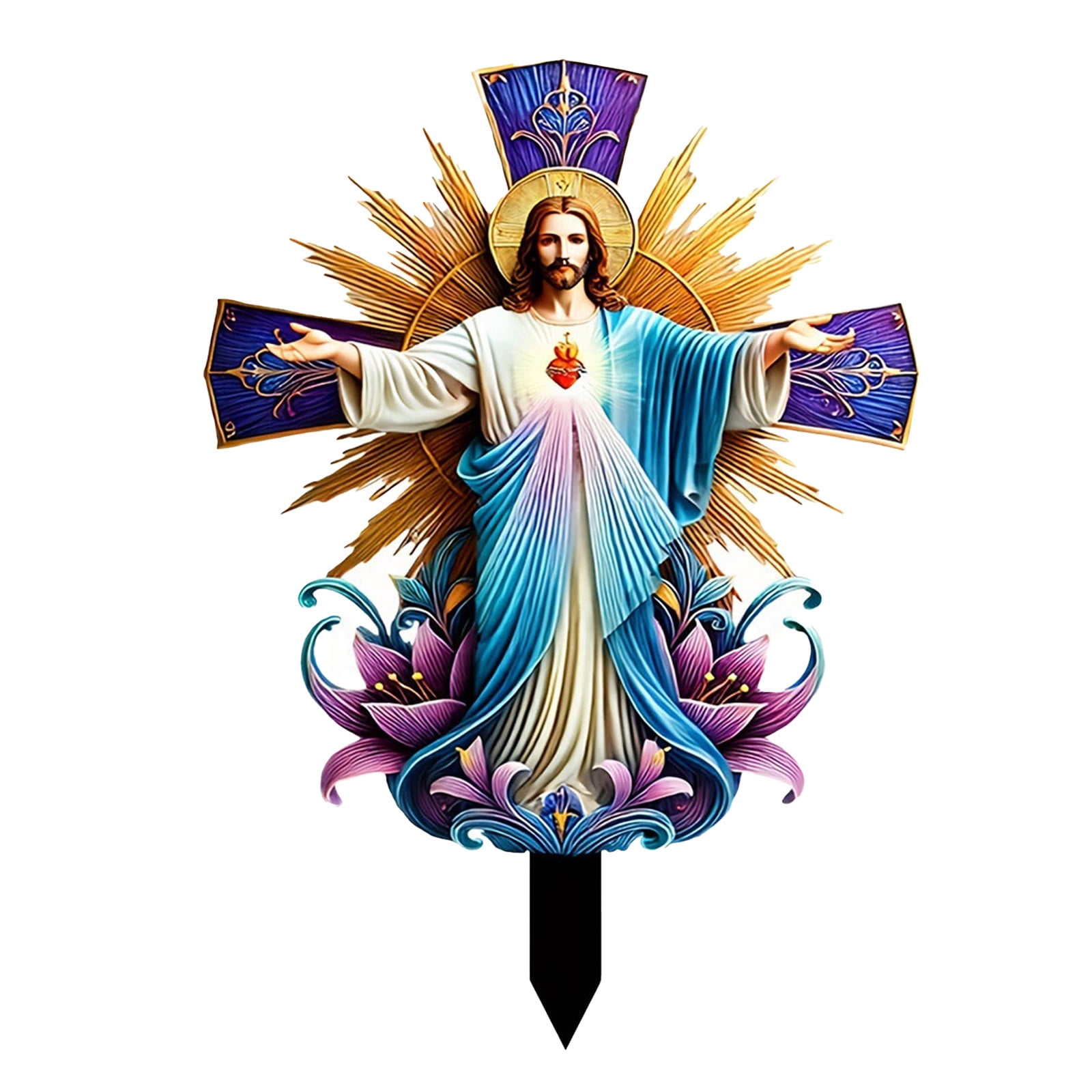 SGJHEQ Garden Statue Stake For Garden | Beautiful Outdoor Sculpture ...