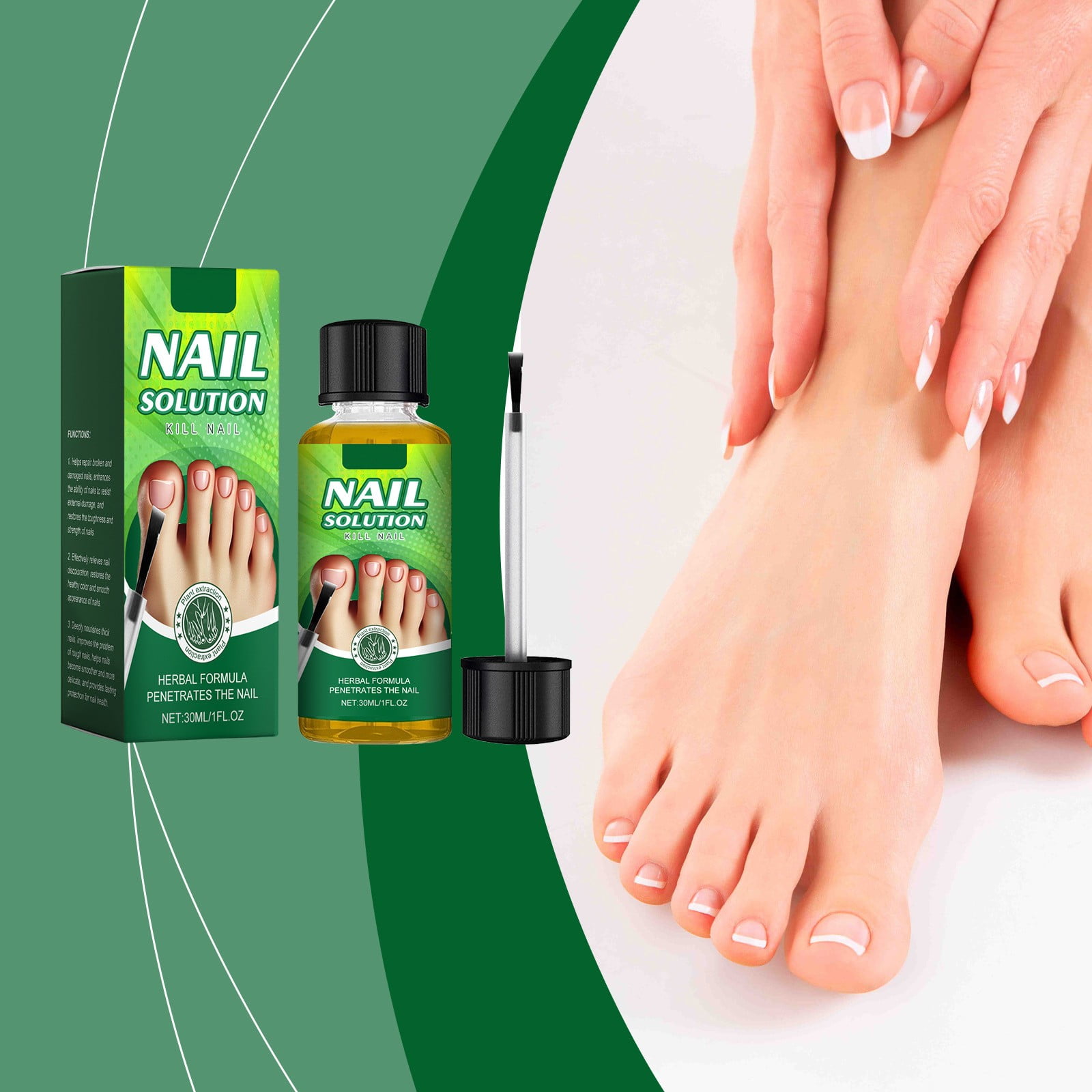 SGJHEQ Gentle Toenail Care Solution Deep Cleaning And Nourishing ...
