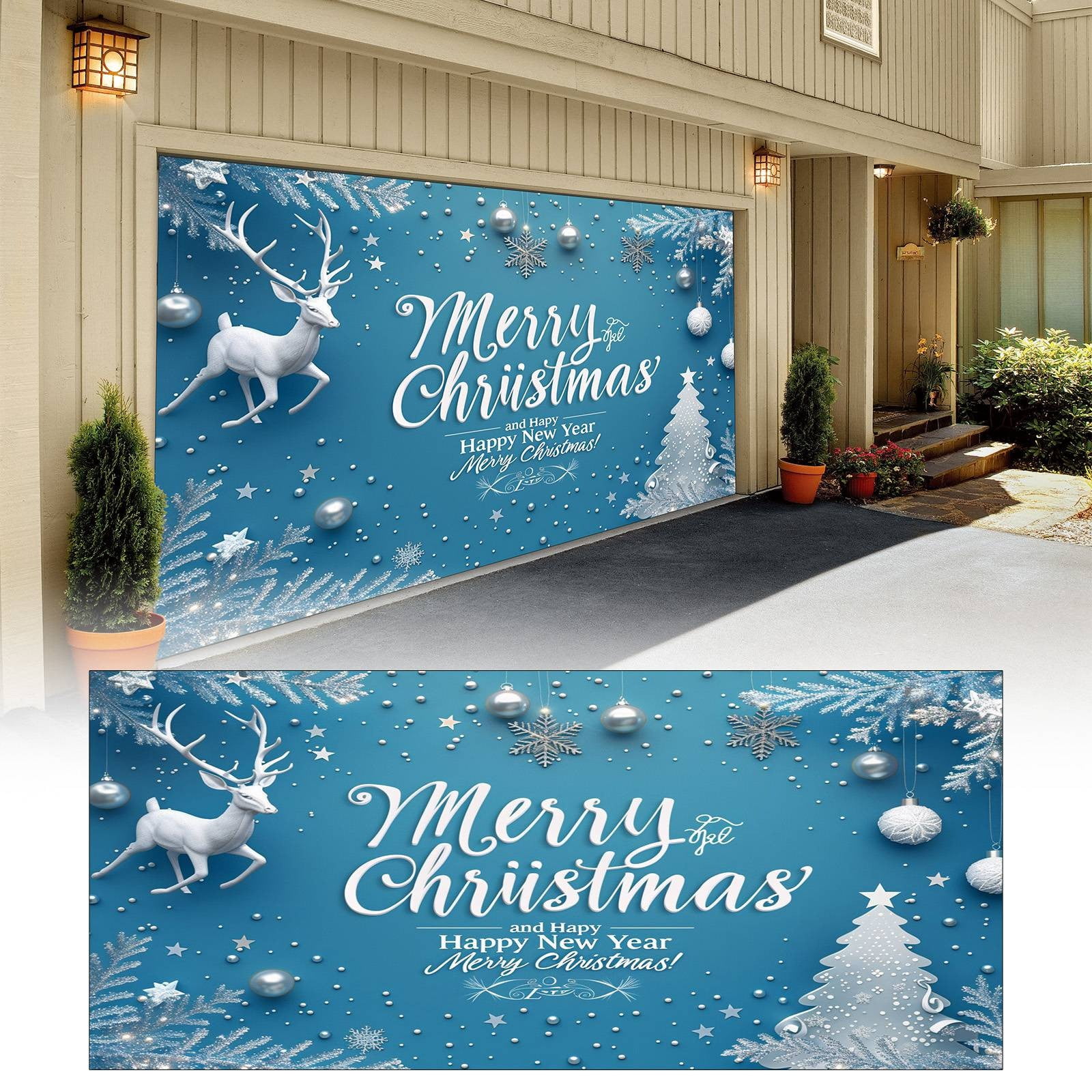 SGJHEQ "Get Your Garage Into The Festive With Our Huge 188.97x82.67in ...