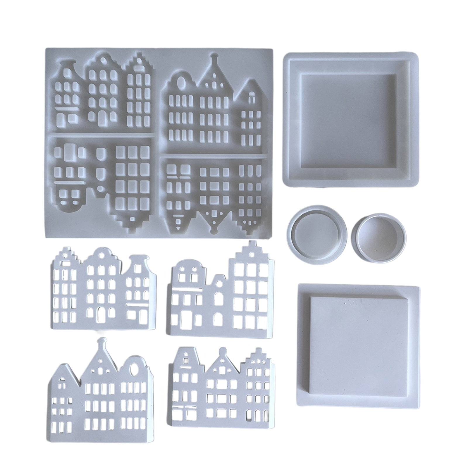 SGJHEQ Hollow Candlestick Silicone Square Plaster Dripping Silicone ...