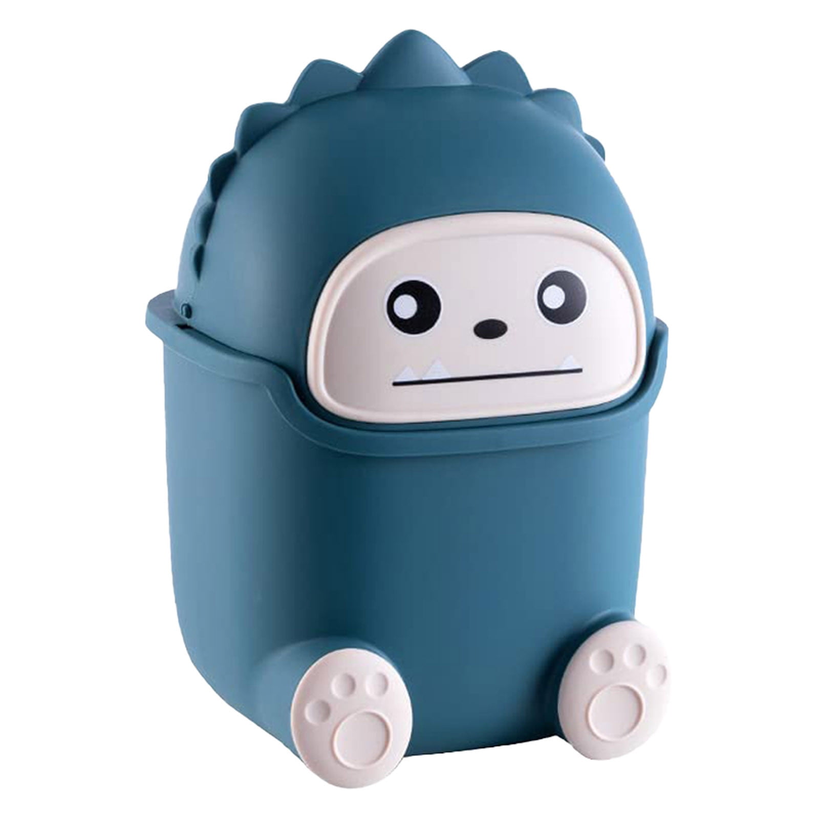 SGJHEQ Mini Desktop Can Portable Wastebasket With Lid Home & Waste ...