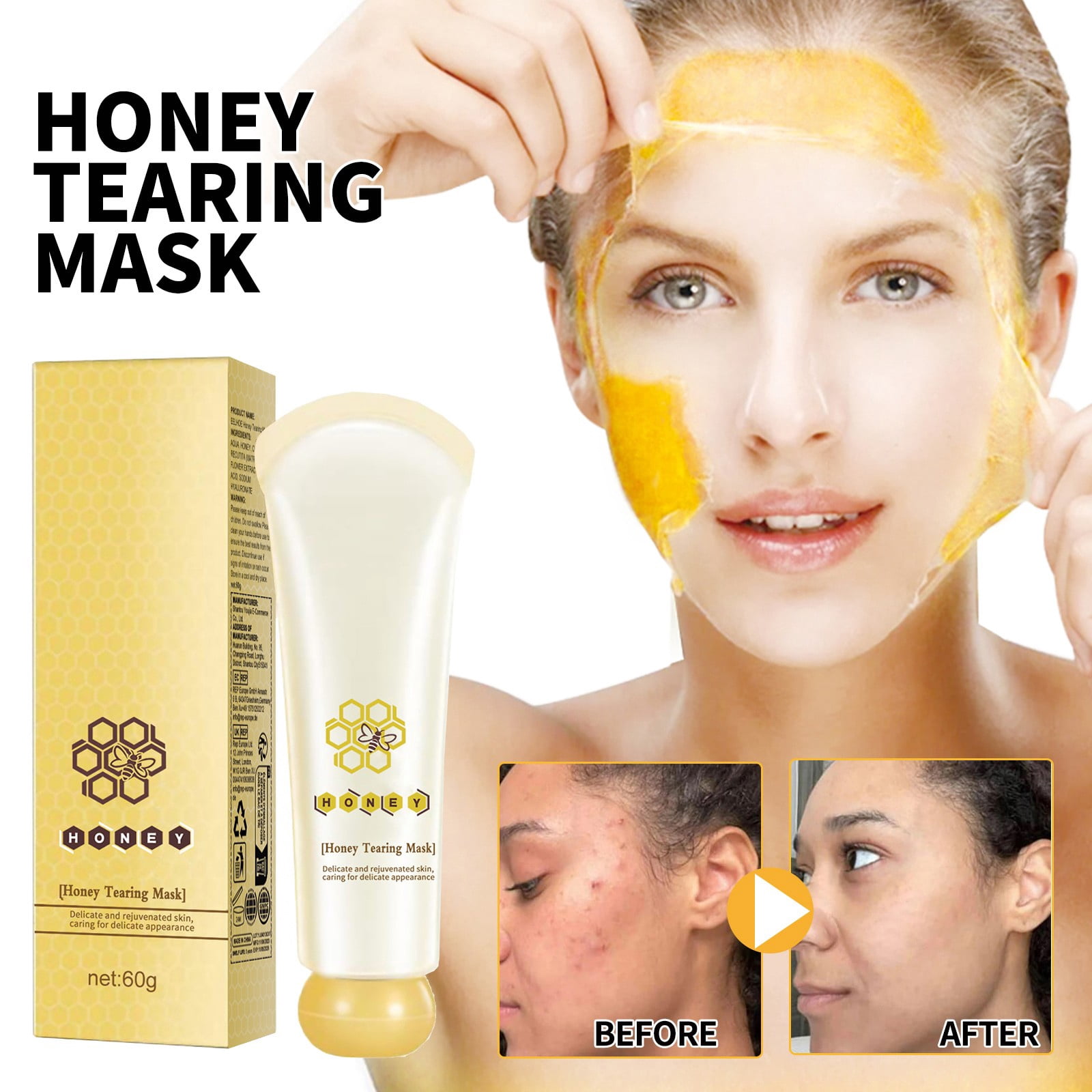 SGJHEQ Peel Blackhead Peel Off Tearing Skin Clean Pores Shrink Cutin ...