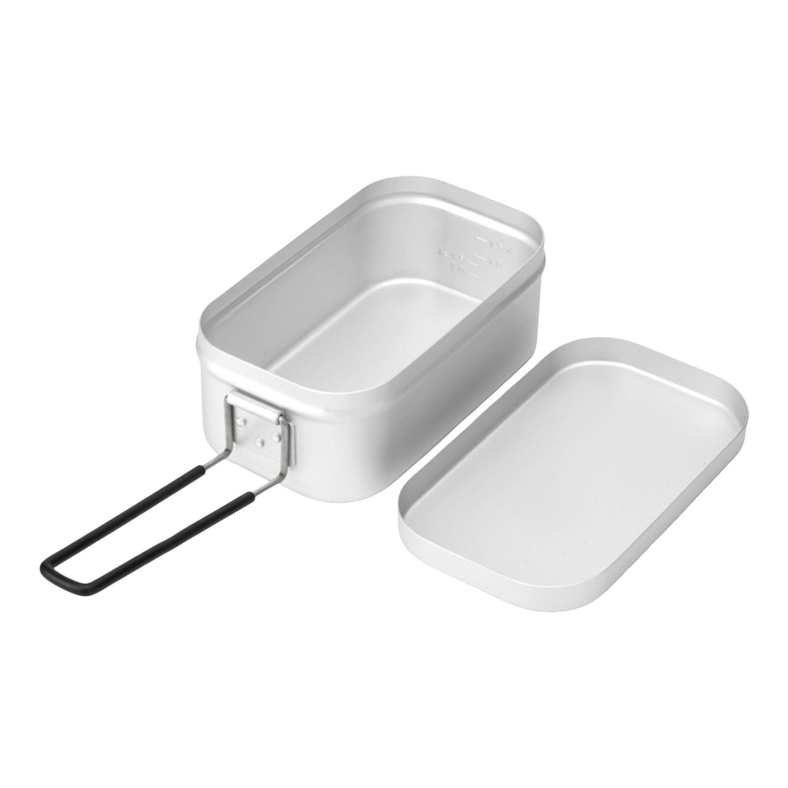 SGJHEQ Portable Aluminum Bento With Foldable Handle Outdoor Meal Prep ...