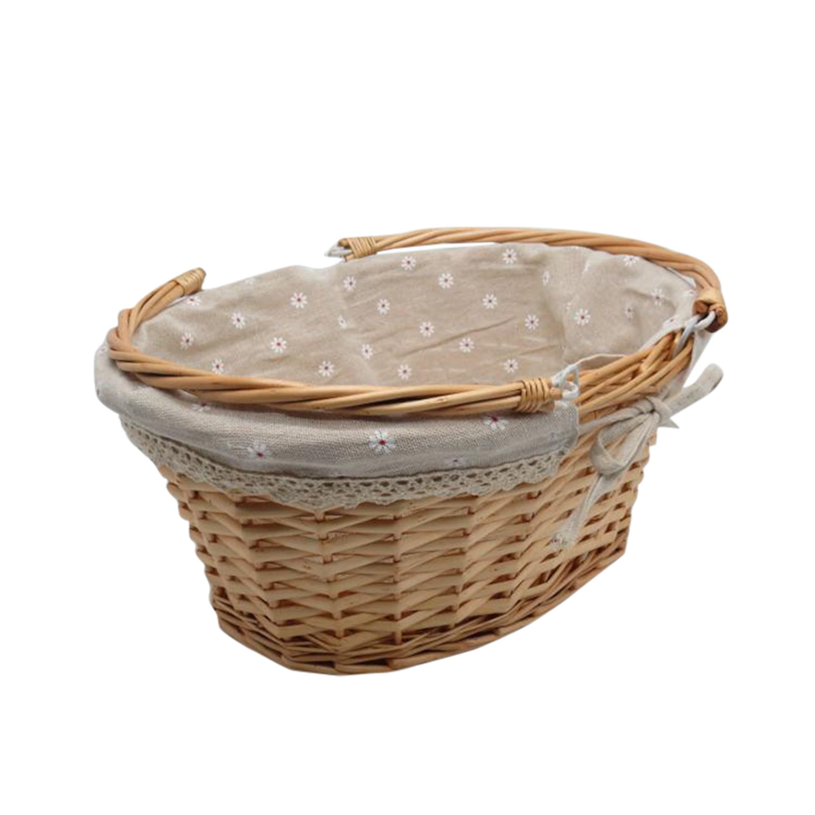 SGJHEQ Rattan Wicker Hand Shopping Woven Wicker Wicker Fruit Picnic ...