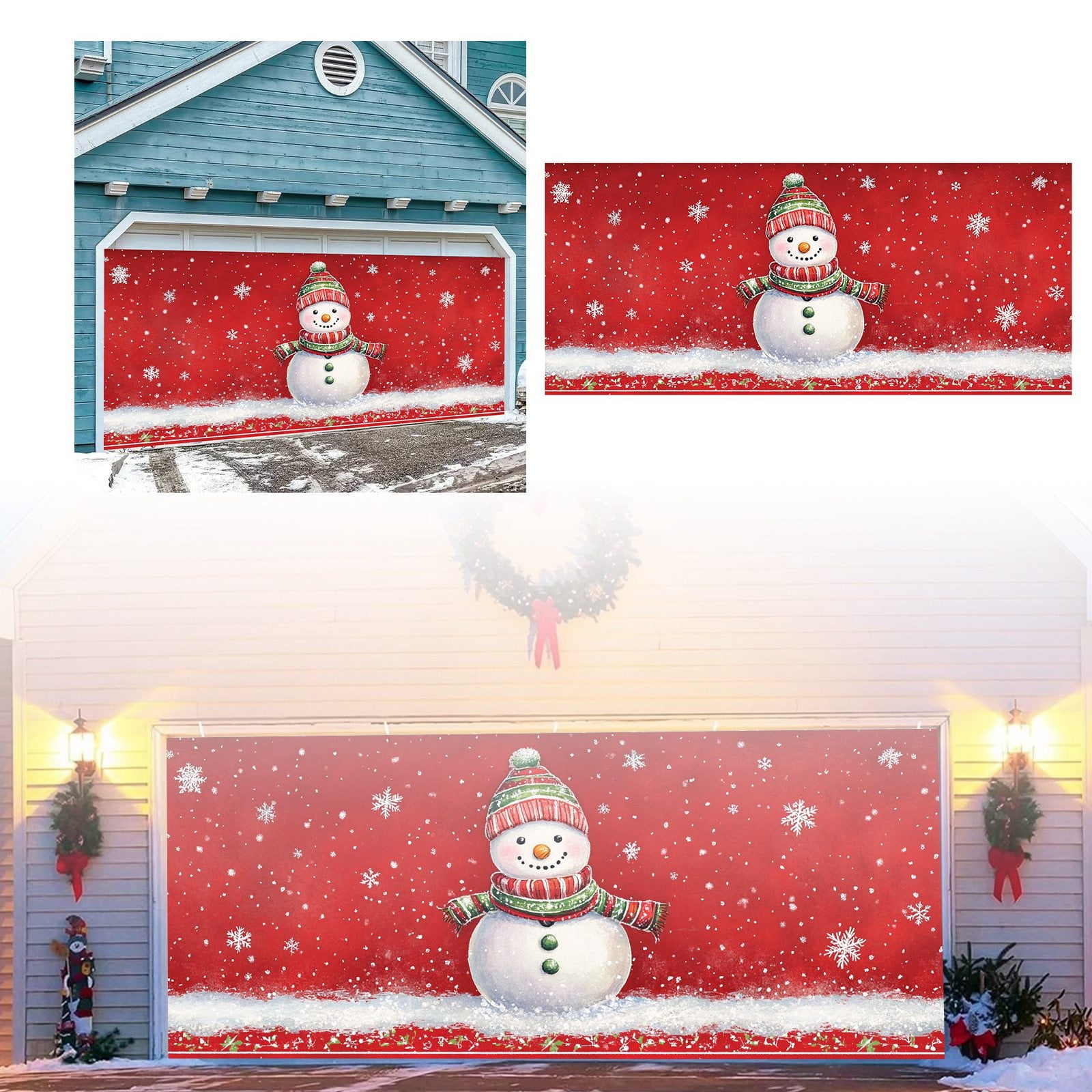 SGJHEQ Spread Christmas Happiness With Our Stunning Garage Banner The ...