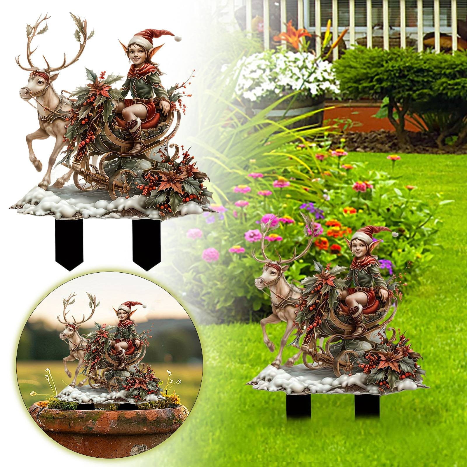 SGJHEQ Spruce Up Your Garden For Christmas With Our Decorative Ground ...