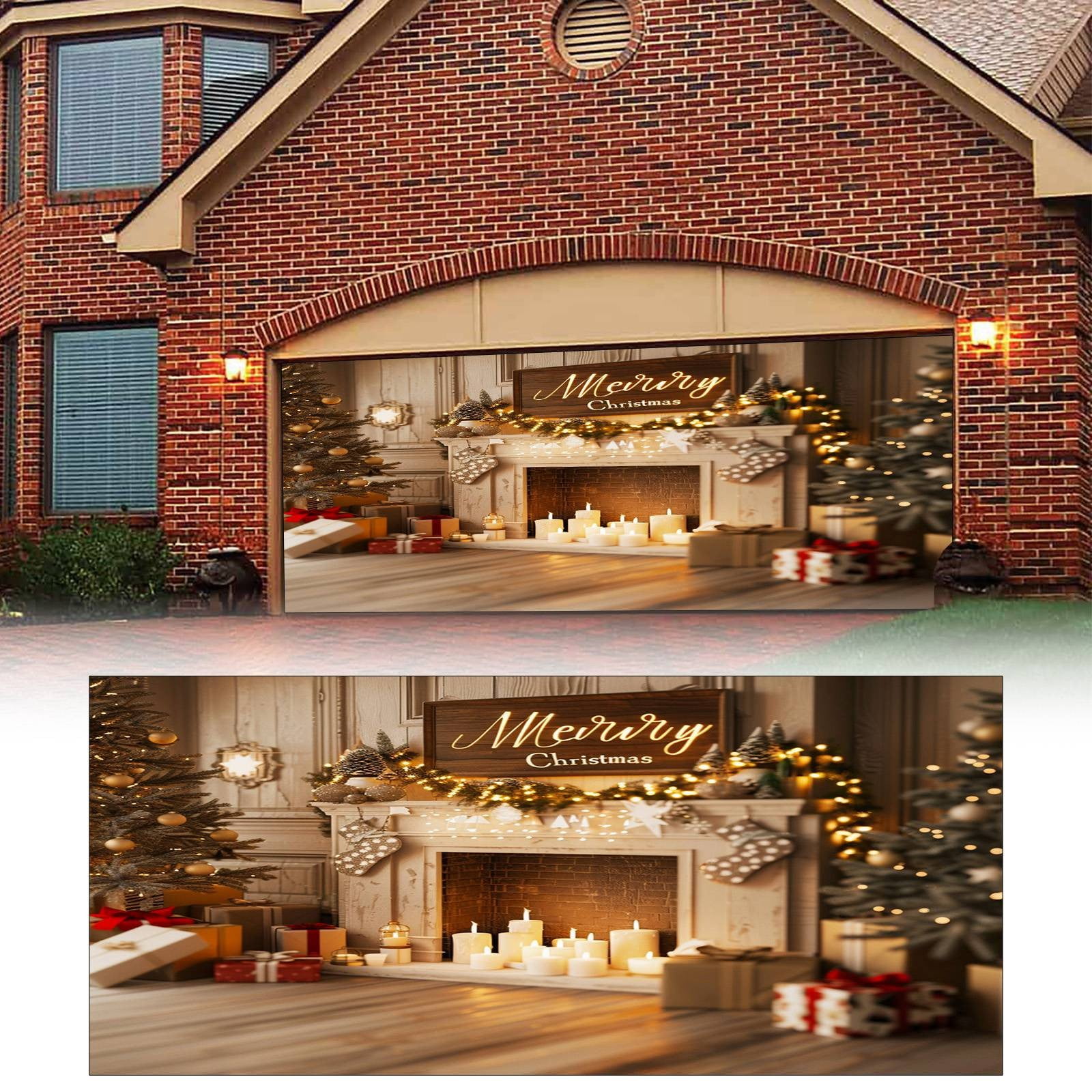 SGJHEQ Transform Your Garage Into A Winter With Our Christmas Garage ...