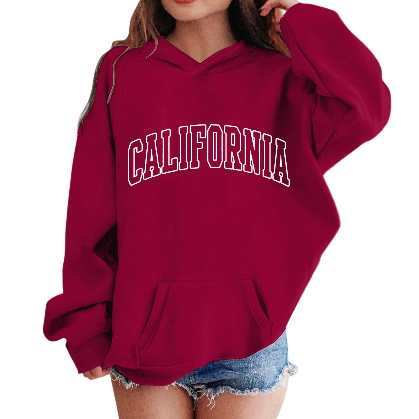 SGMVNU Girls Graphic Hoodies Trendy Oversized Sweatshirt Hooded Long ...