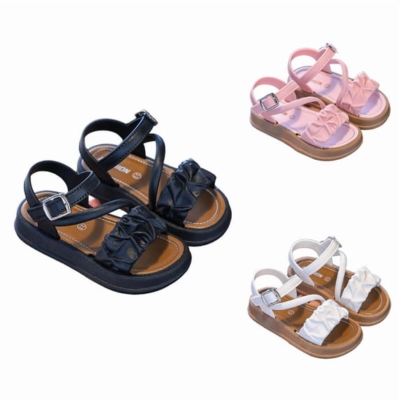 SGMVNU Girls Sandals Summer Casual Open Toe Buckle Anckle Strap Beach ...