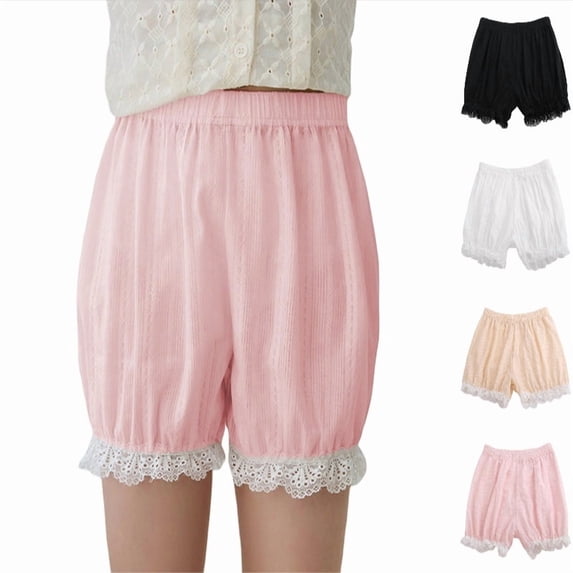 SGMVNU Girls Slip Shorts Lace Trim Pettipants Bloomers Split Skirt ...