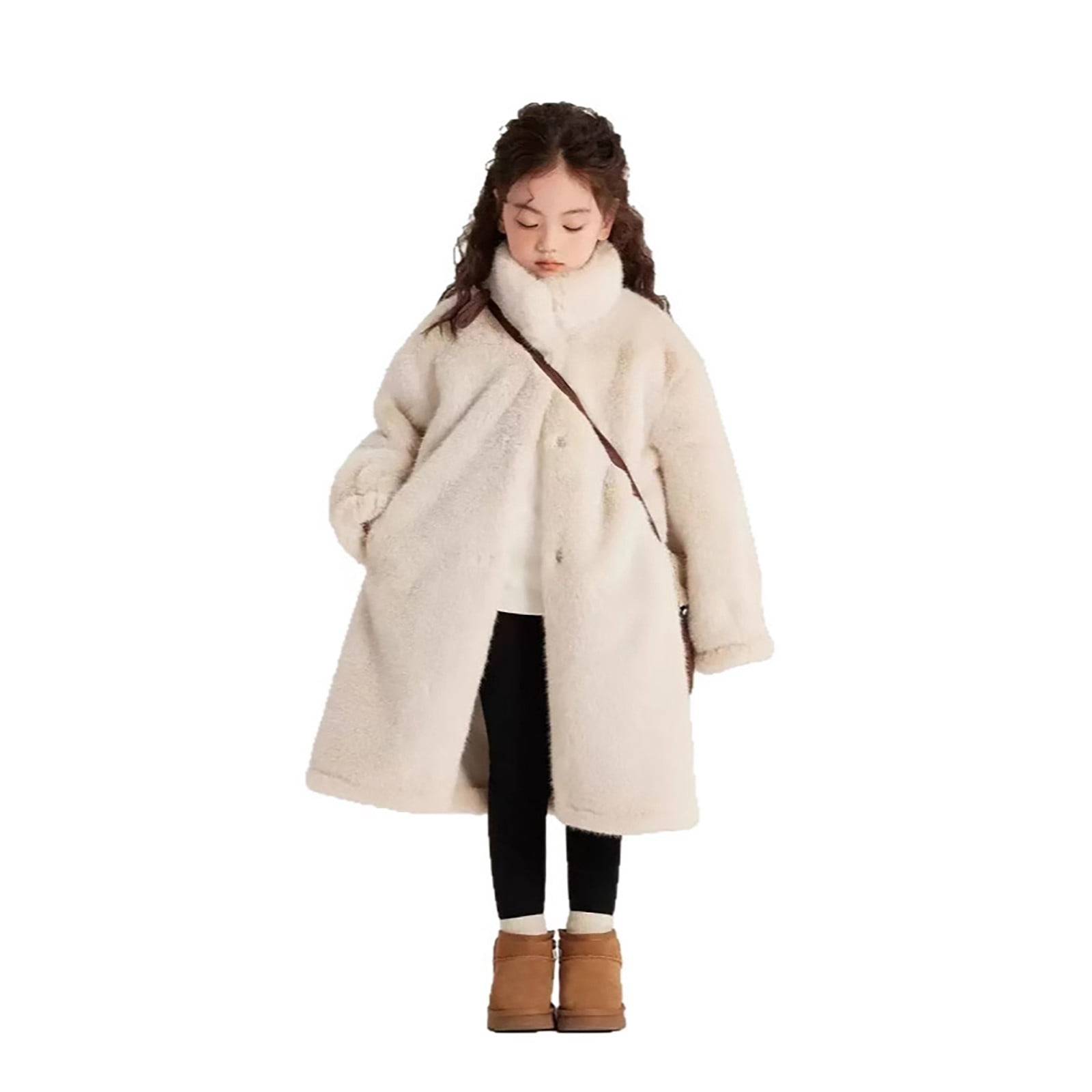 SGMVNU Girls Winter Dress Coat Windbreaker Trench Coat Warm Outerwear ...