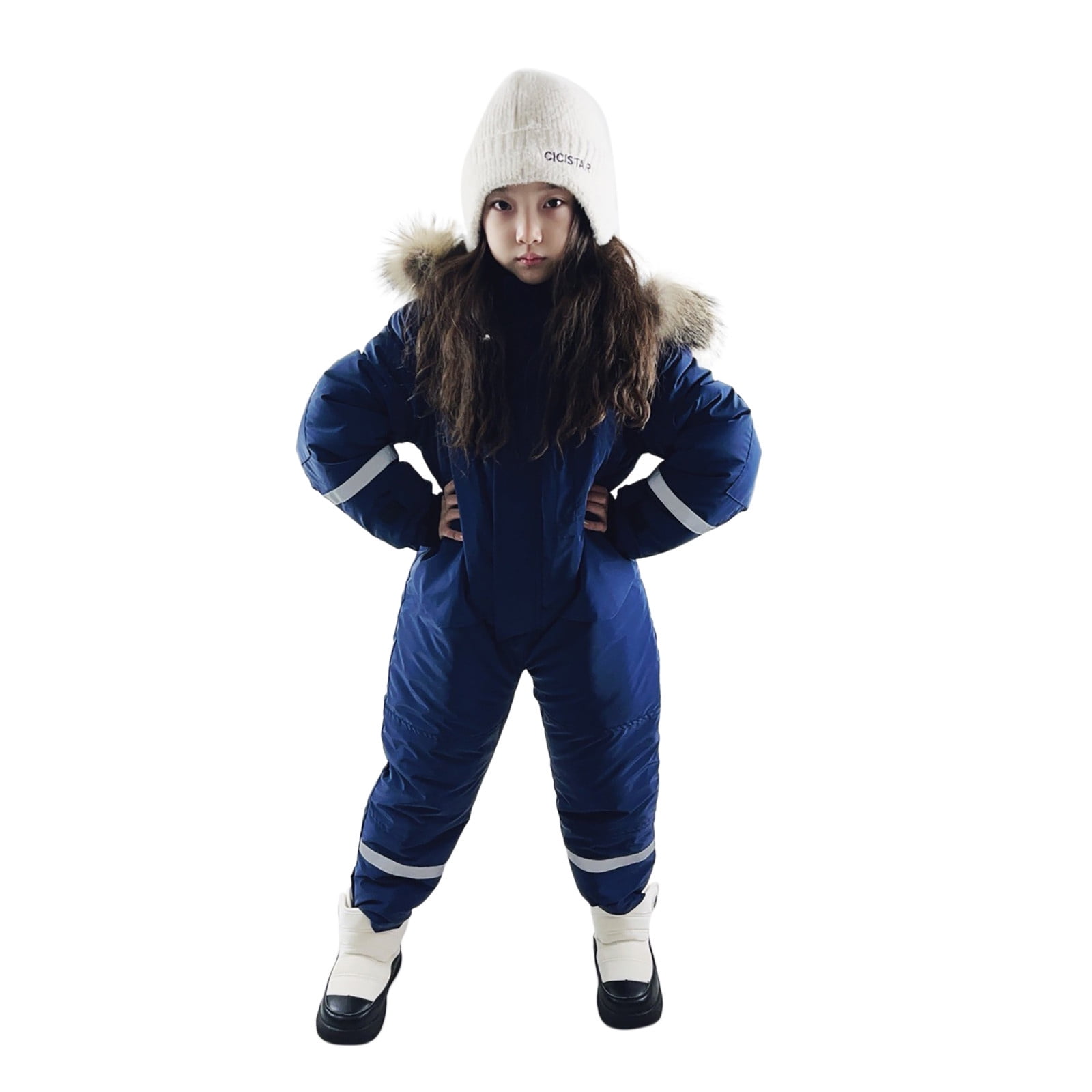 SGMVNU Snowsuits for Kids Girls Boys Hooded Ski Jumpsuit Snowsuit ...