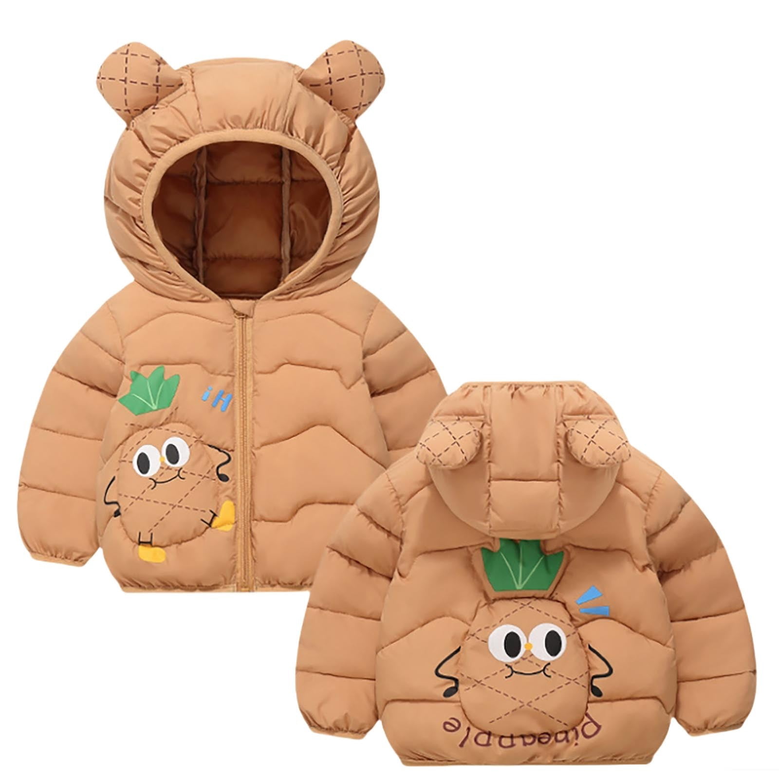 SGMVNU Toddler Winter Coat Baby Boys Girls Cute Bear Ears Hooded ...