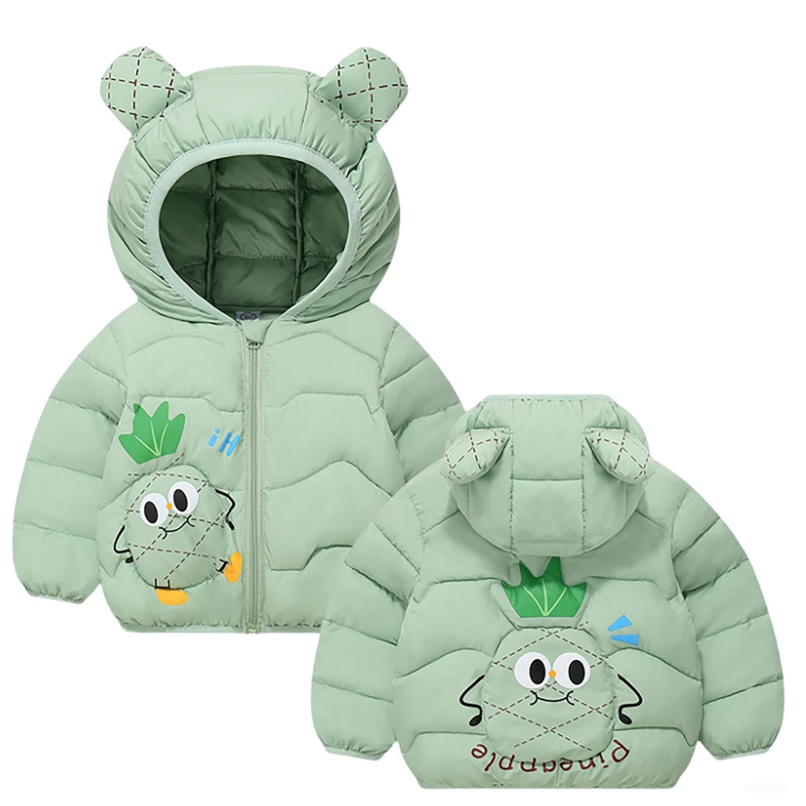 SGMVNU Toddler Winter Coat Baby Boys Girls Cute Bear Ears Hooded ...