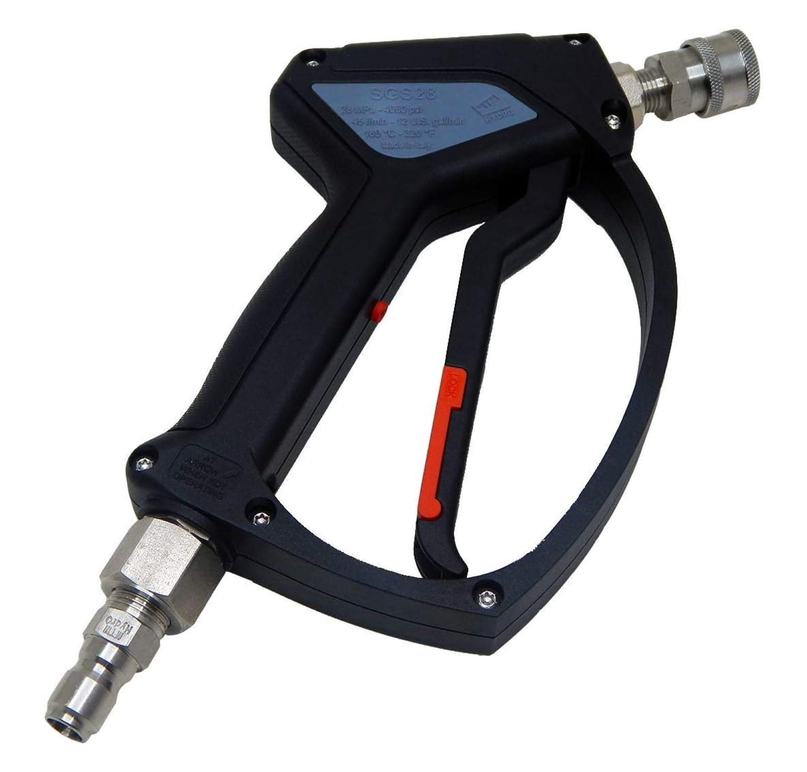 SGS28 Pressure Washer Trigger Gun with Installed Stainless Steel ...