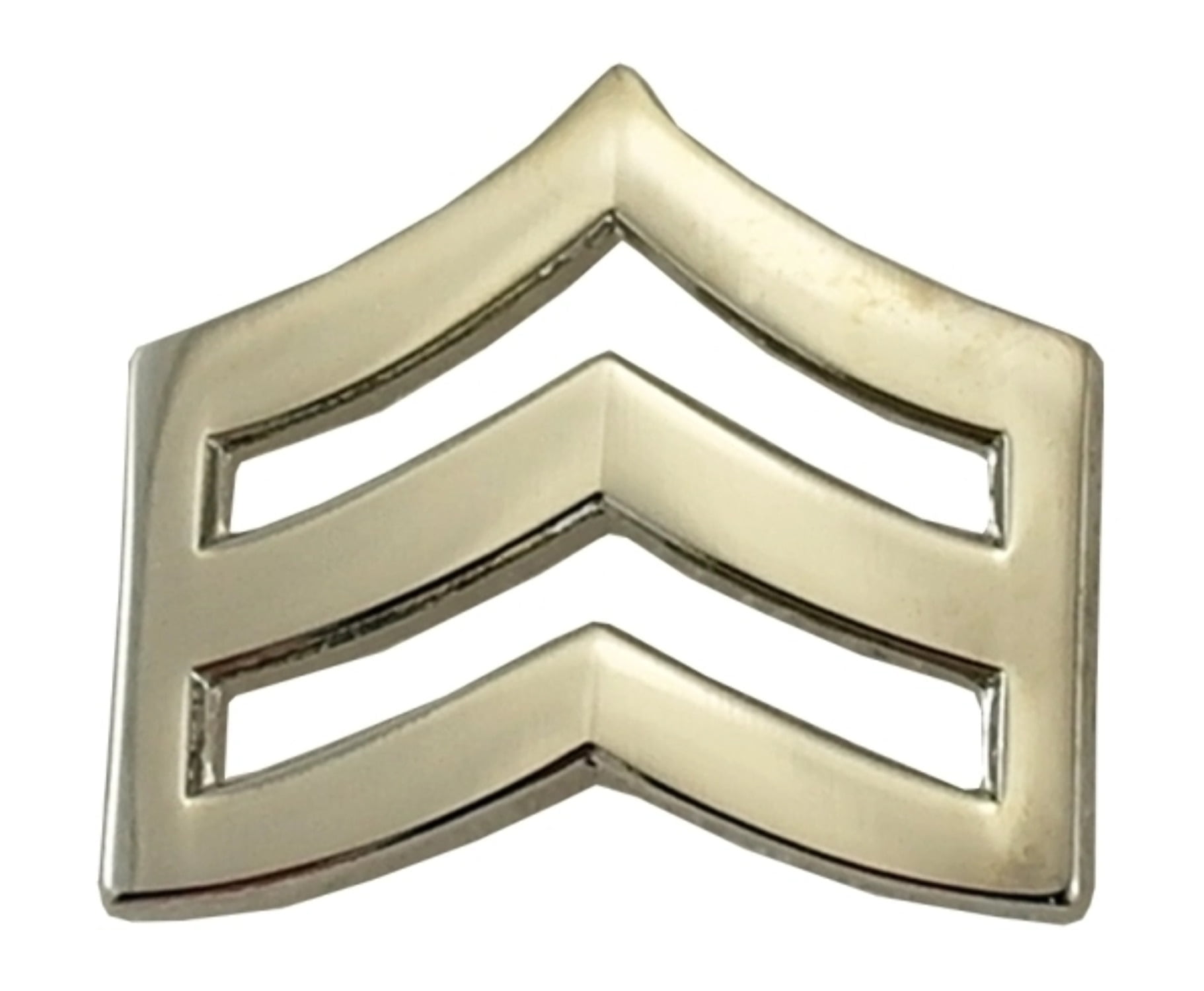 Hero’s Pride Mini SGT Chevron Pin – Silver Finish, Pair, 3/4", Clutch ...