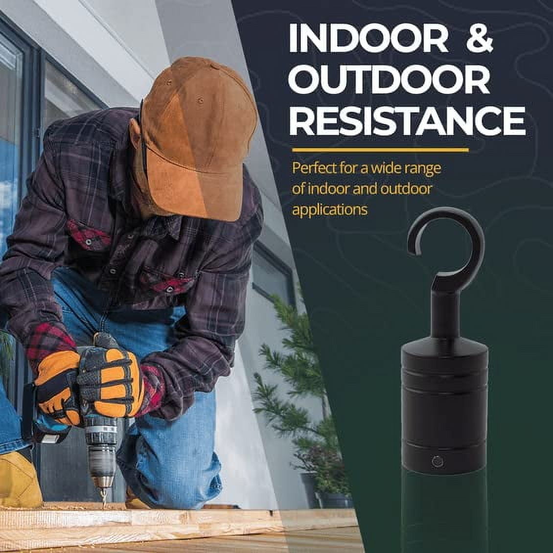 SGT KNOTS Rope End Hook - Easy to Install Weather Proof Anti-Rust Heavy ...