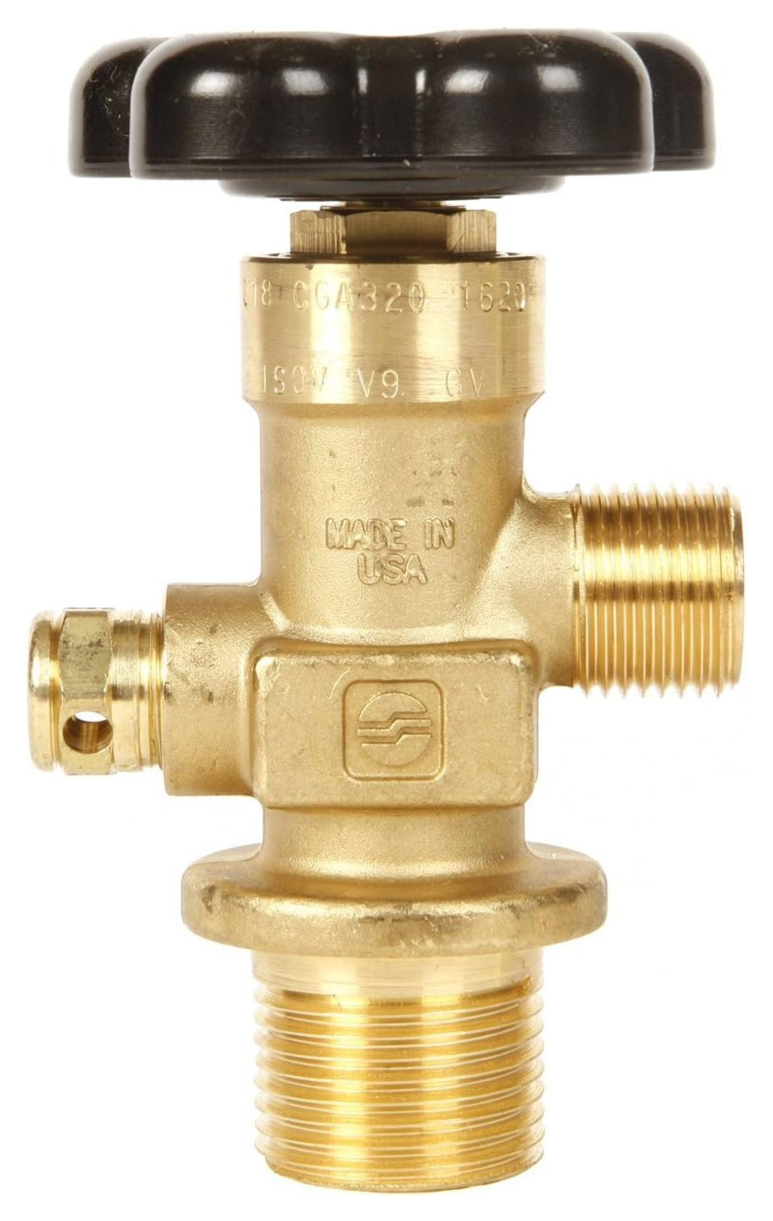 SGV CO2 Gas Cylinder , CGA320 Outlet, 1.125" -12 UNF Inlet, 3000 PSI ...