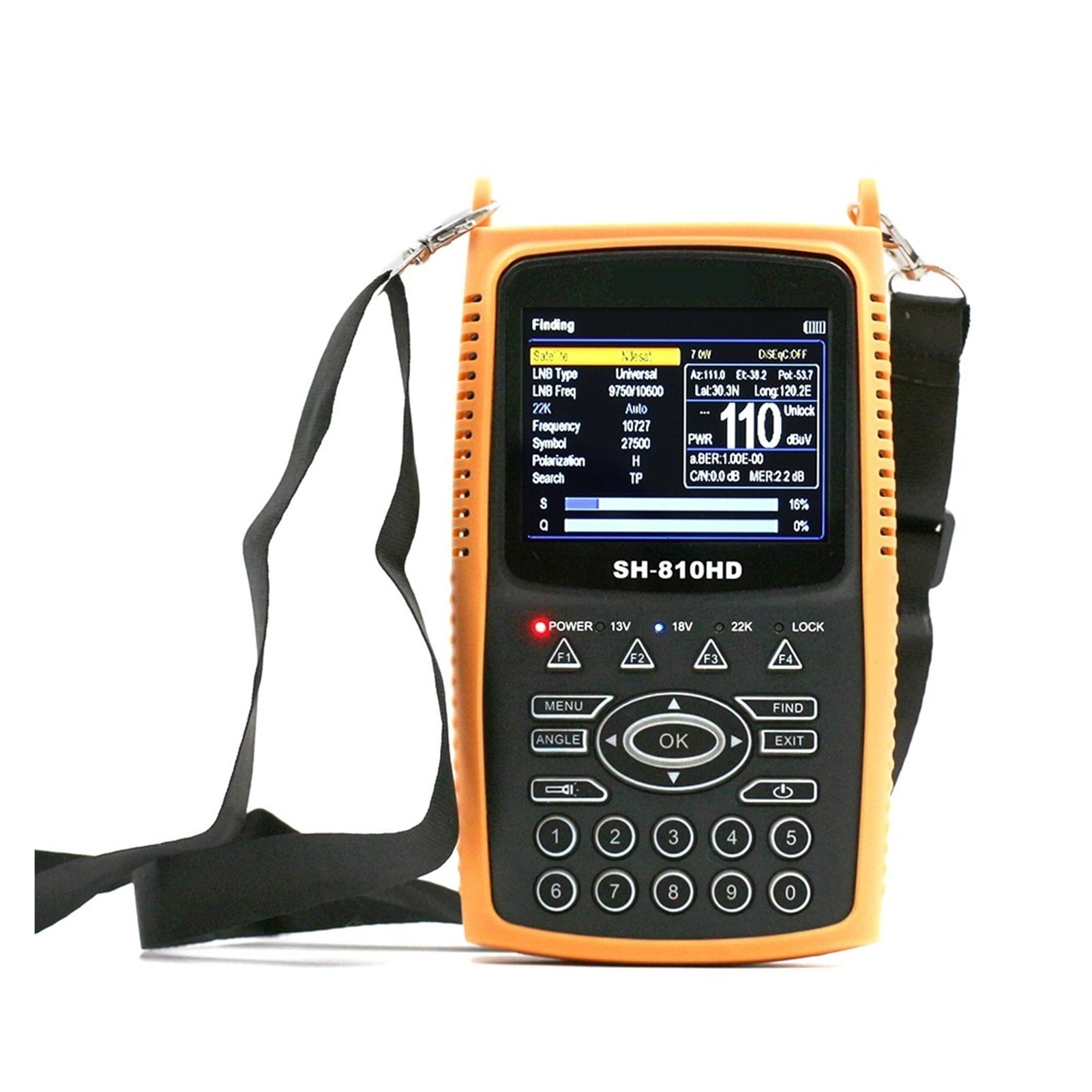 SH-810HD DVB-S2 & DVB-T2 Combo Digital Signal Finder Support CCTV 3.5 Inch TFT LCD Screen 8PSK ...