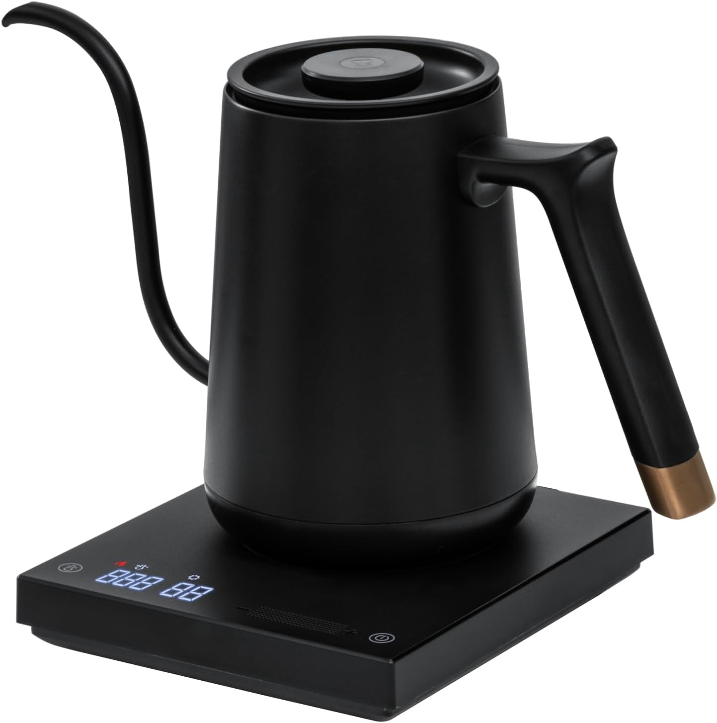 SH Fish Smart Electric Coffee Kettle 600ML, Gooseneck Pour Over Kettle ...