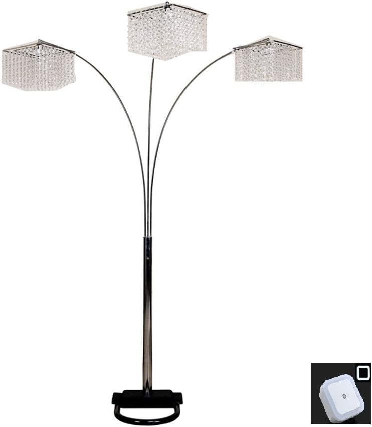 SH Lighting Crystal Inspired 84 inches Tall Floor Lamp 6932 - Walmart.com