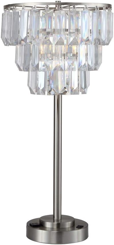 SH Lighting Crystal Inspired Contemporary Lamp – Features Faux Crystal ...