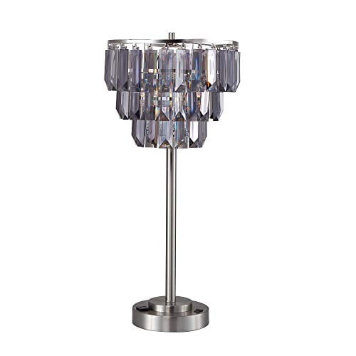 SH Lighting Crystal Inspired Contemporary Lamp – Features Faux Crystal ...