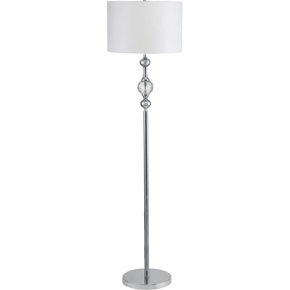 SH Lighting Isla 62.5" Tall Metal Floor Lamp with Crystal Accents in ...