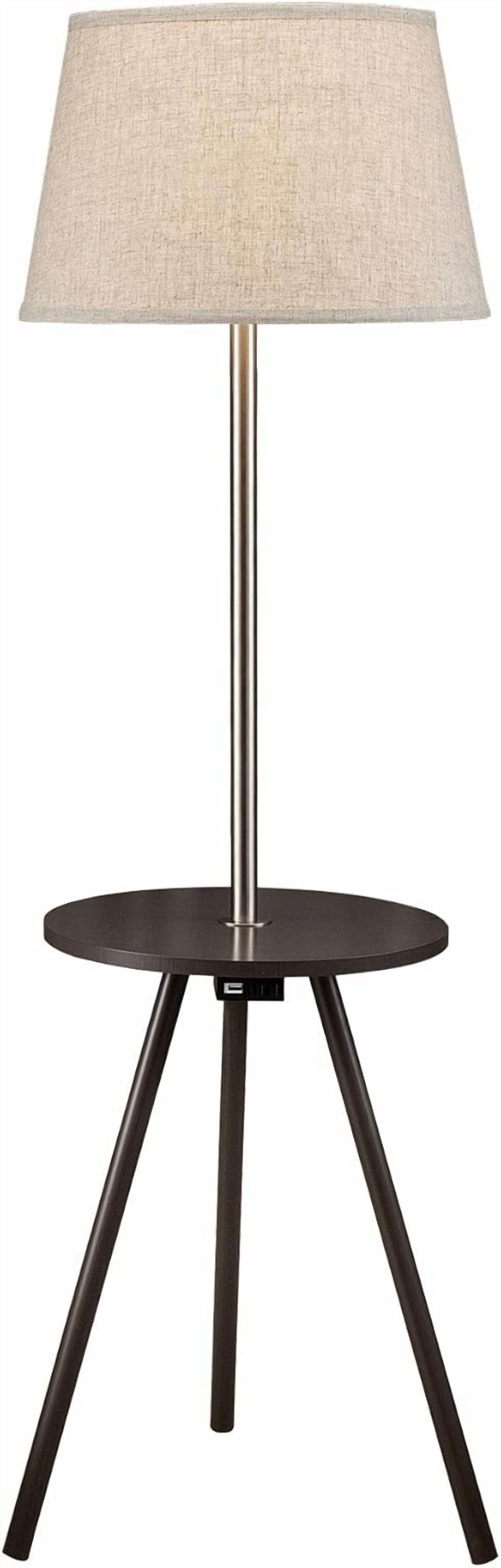 SH Lighting Round End Table Floor Lamp Combo - Features USB Charging ...