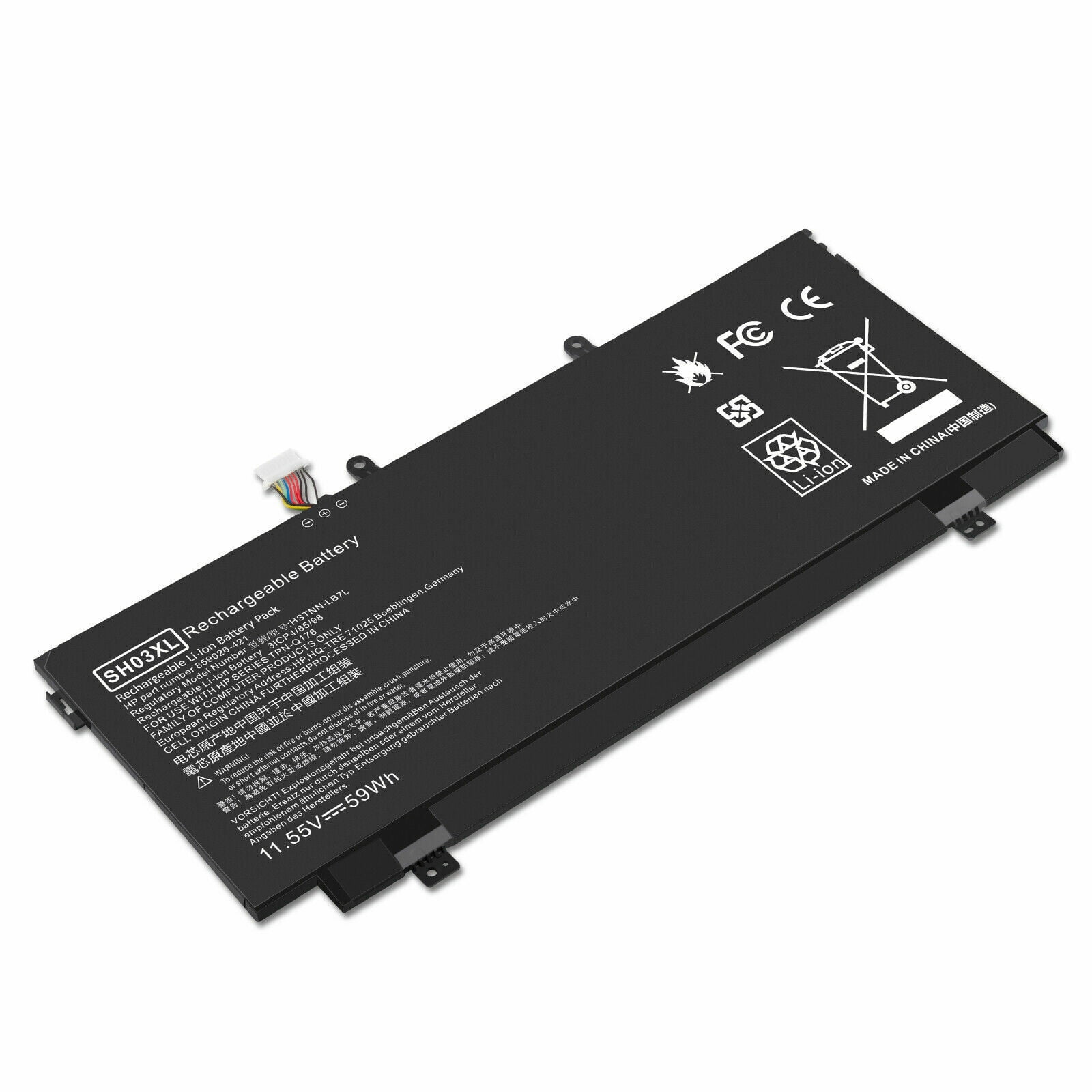 SH03XL 3-Cell Battery for HP Spectre x360 13-w000 859356-855 859026-421 ...