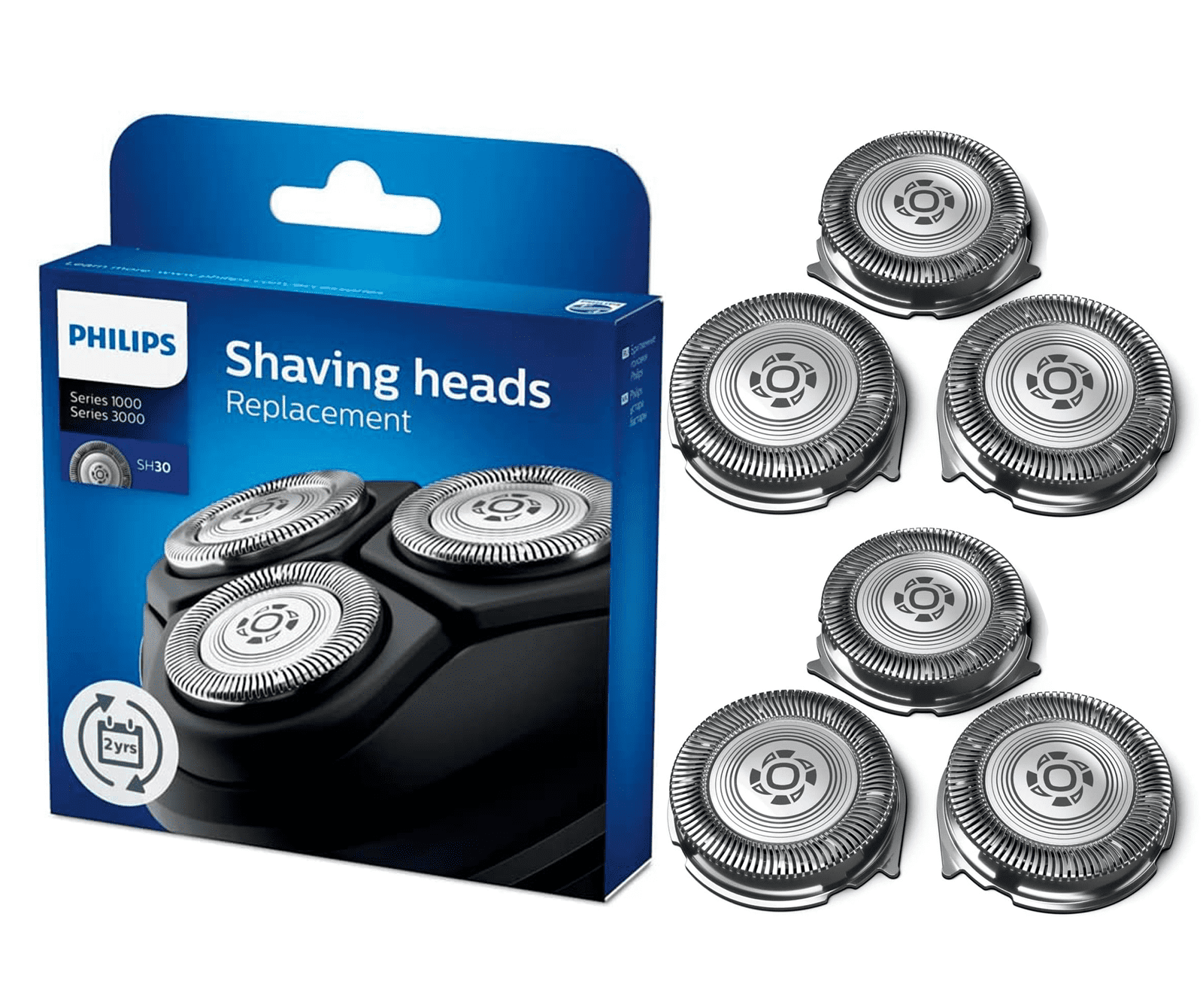 SH30 Replacement Heads for Shaver Series 3000, 2000, 1000 and S738 with ...