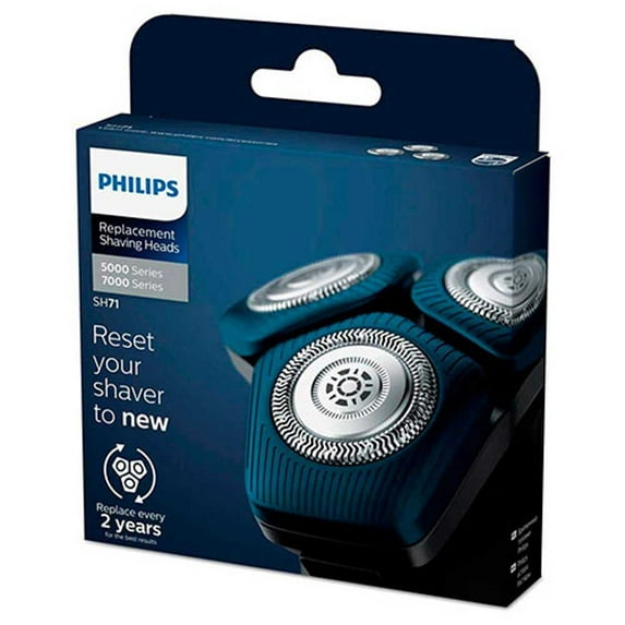 Philips Series 5000 and 7000 Replacement Shaving Heads, SH71/50, Pack ...