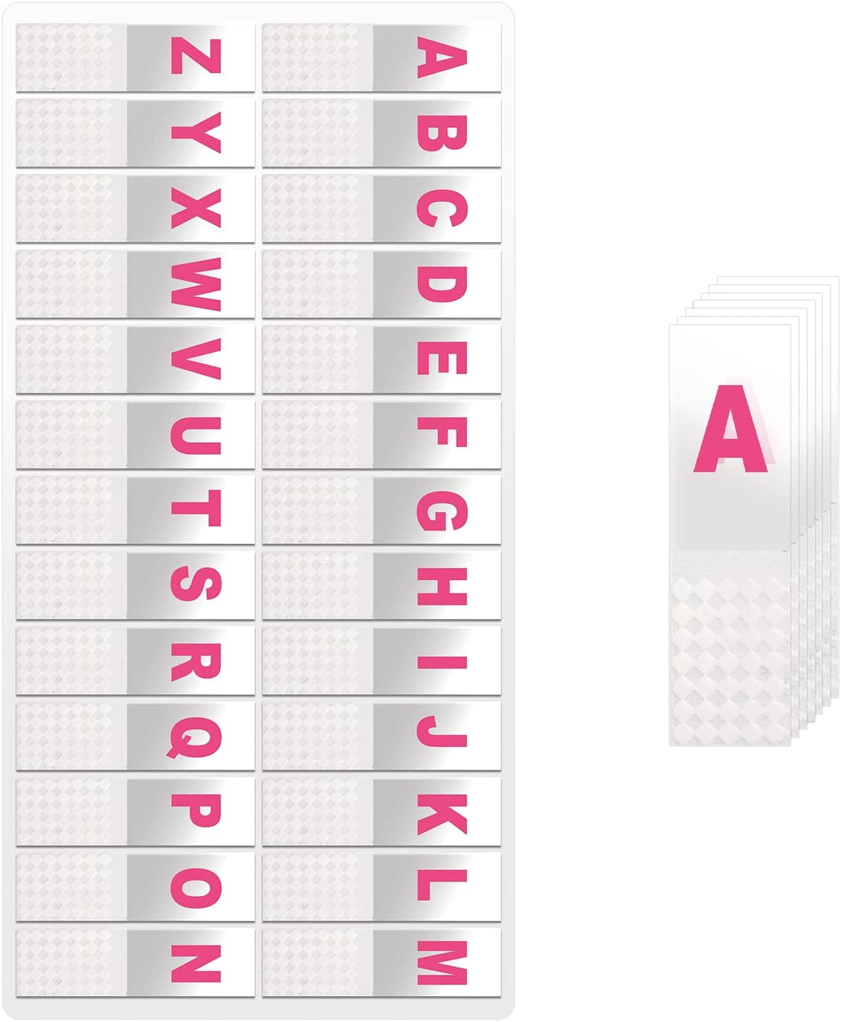 SHAANXIXIAN 520 Pcs Alphabetical Adhesive Tabs, A-Z Sticky Index Tabs ...