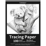 SHAANXIXIAN 8.5" x 11" Tracing Paper, Translucent Tracing Pad, 100 ...