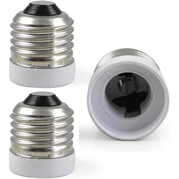 SHAANXIXIAN FINELED 3-Pack E26 to E17 Socket Adapter,Medium Screw E26 ...
