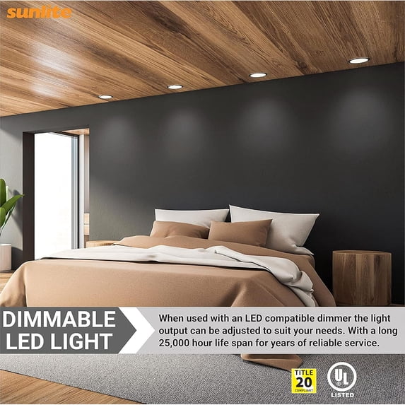 SHAANXIXIAN LED 90 CRI R20 Recessed Light Bulb, 8 Watts (50W=), 525 ...