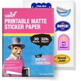 SHAANXIXIAN Printable Matte Sticker Paper for Inkjet and Laser Printers ...